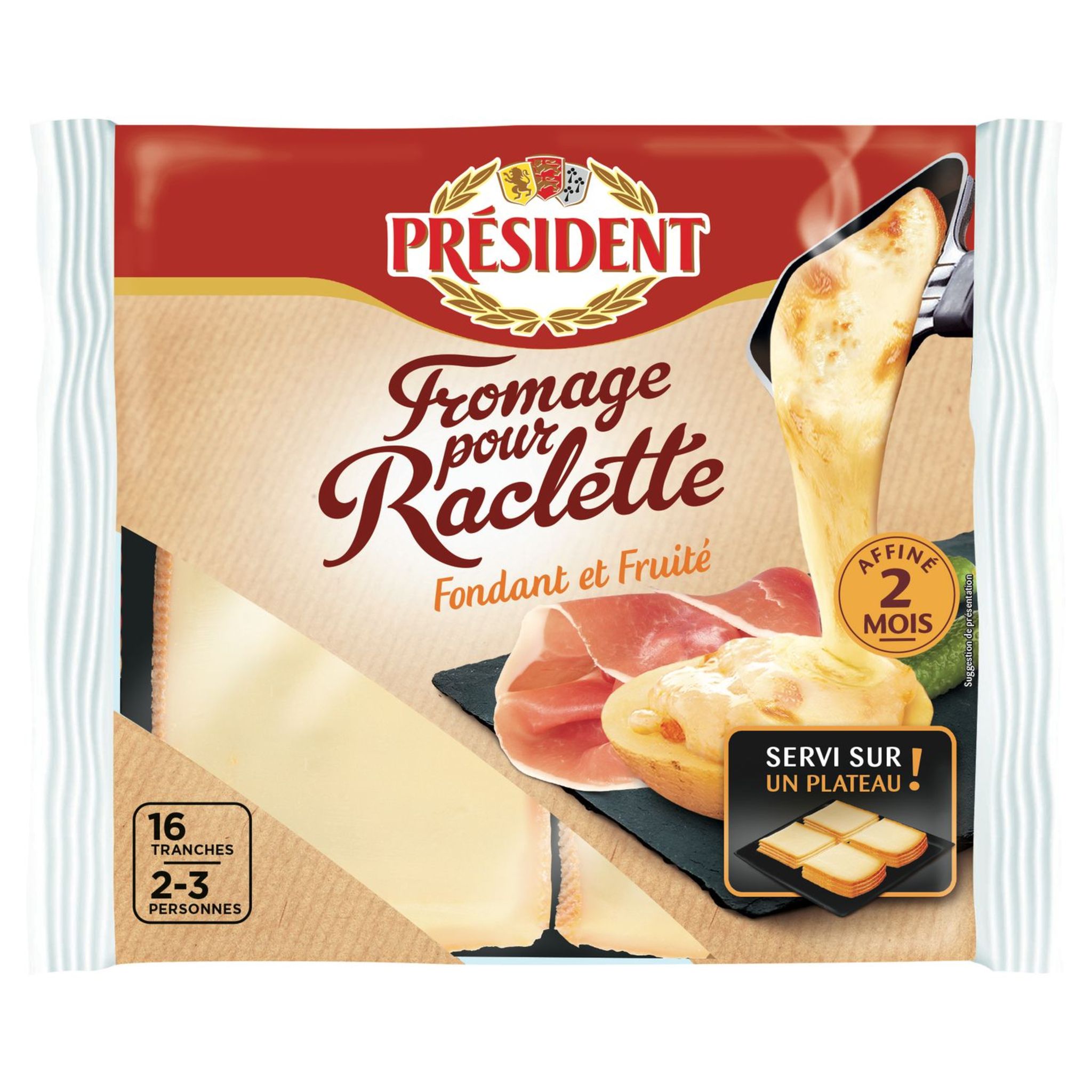 PRESIDENT Président fromage à raclette 350g pas cher - Auchan.fr