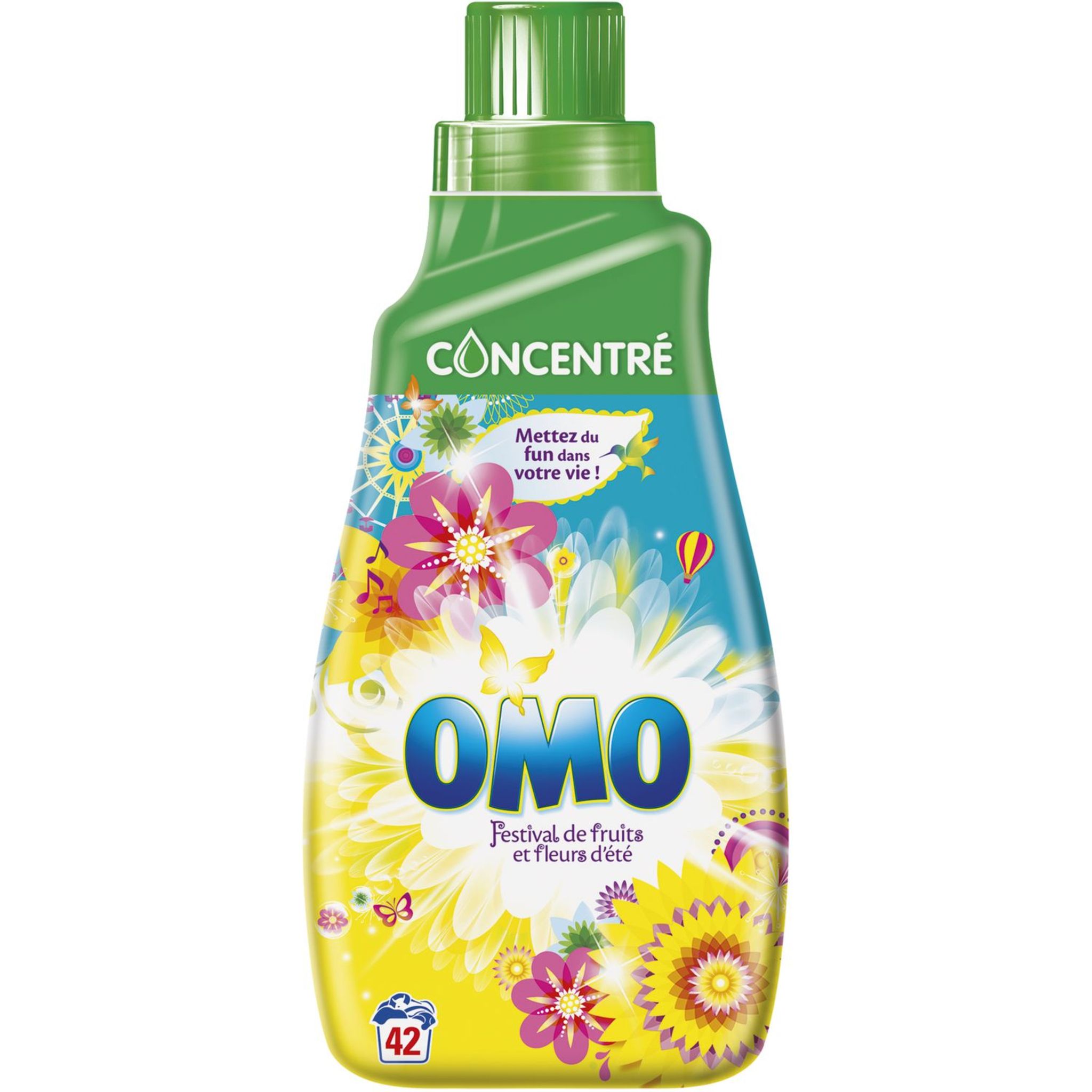 OMO Omo lessive concentrée festival fruits et fleur 42 lavages 1 pas ...