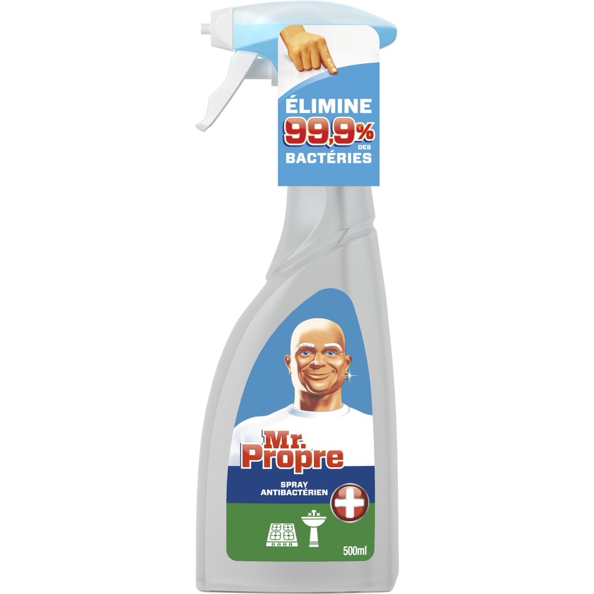 MR PROPRE Mr Propre Spray nettoyant multi-usages anti-bactérien 500ml ...