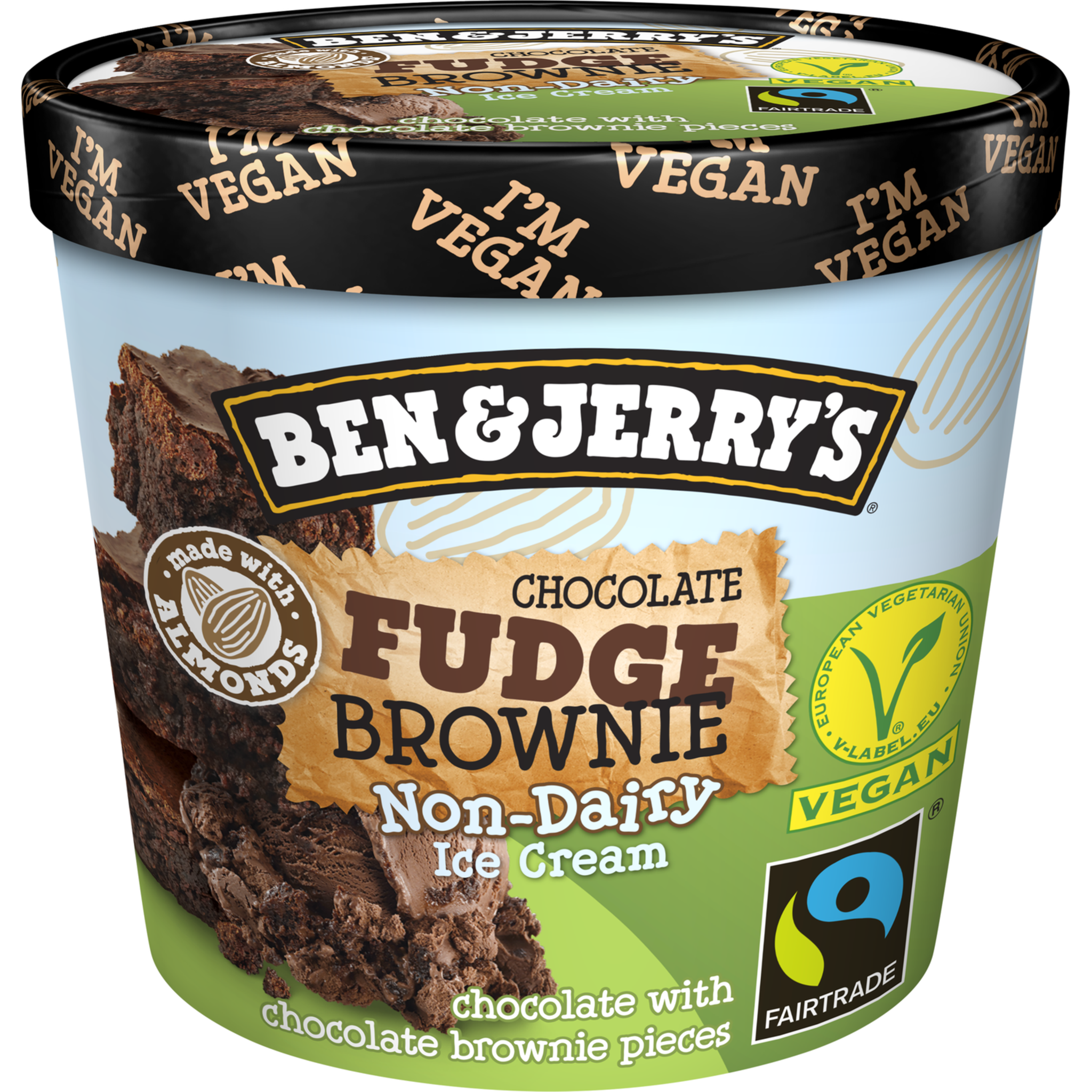 BEN ET JERRY'S Ben & Jerry's chocolate fudge brownie mini pot x4 -288g ...