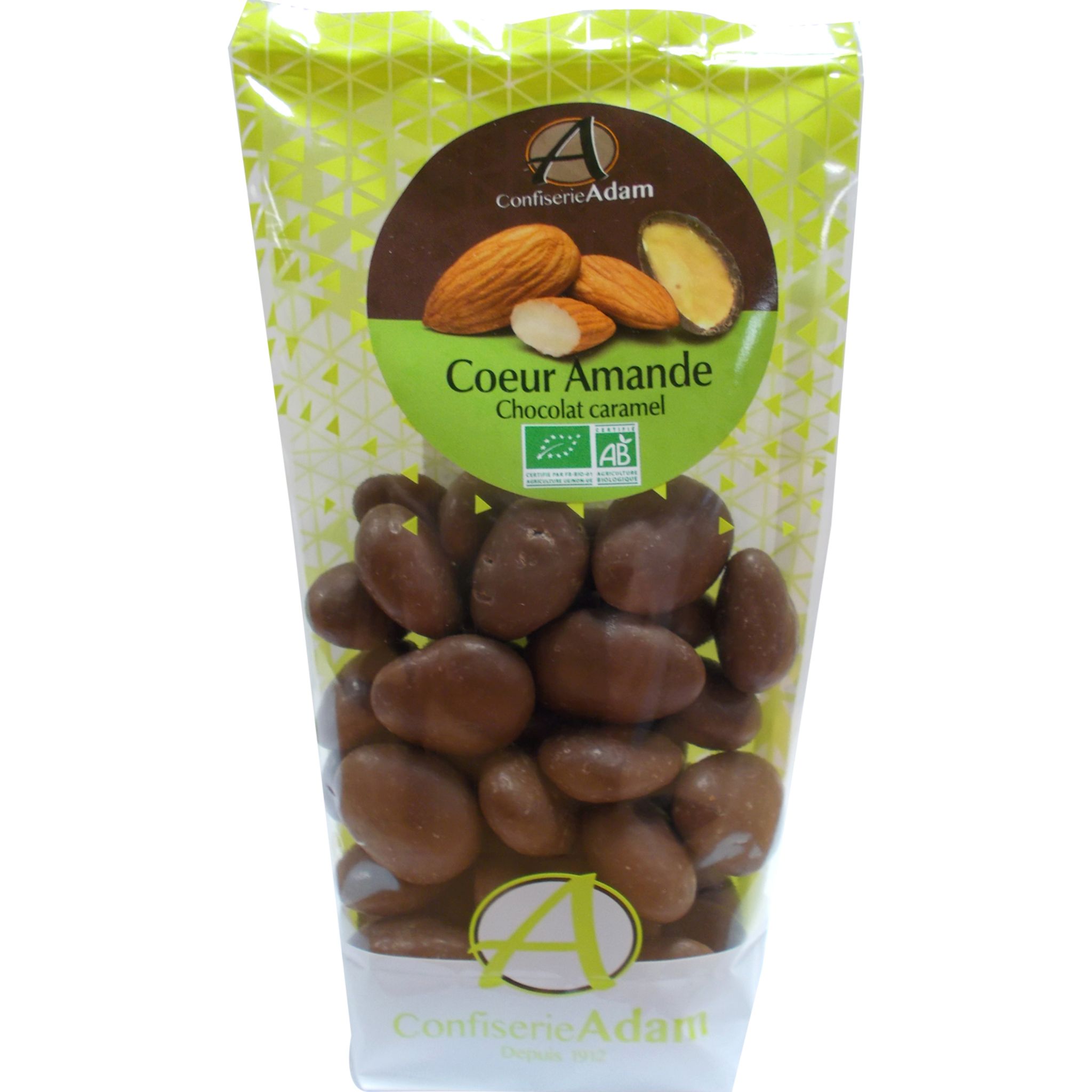 CONFISERIE ADAM Confiserie Adam oeuf chocolat coeur caramel bio 175g ...