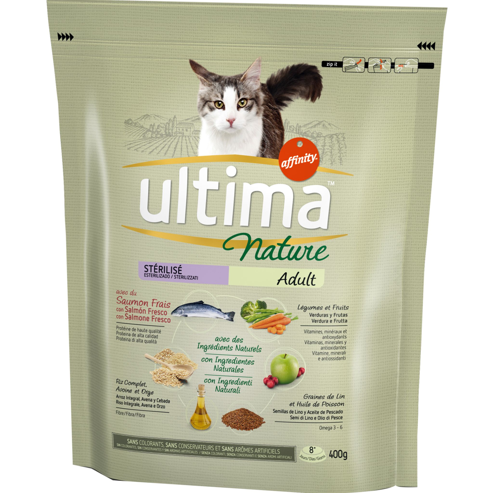 ULTIMA ultima Nature sterilisé est une gamme à la teneur nutritionnelle ...