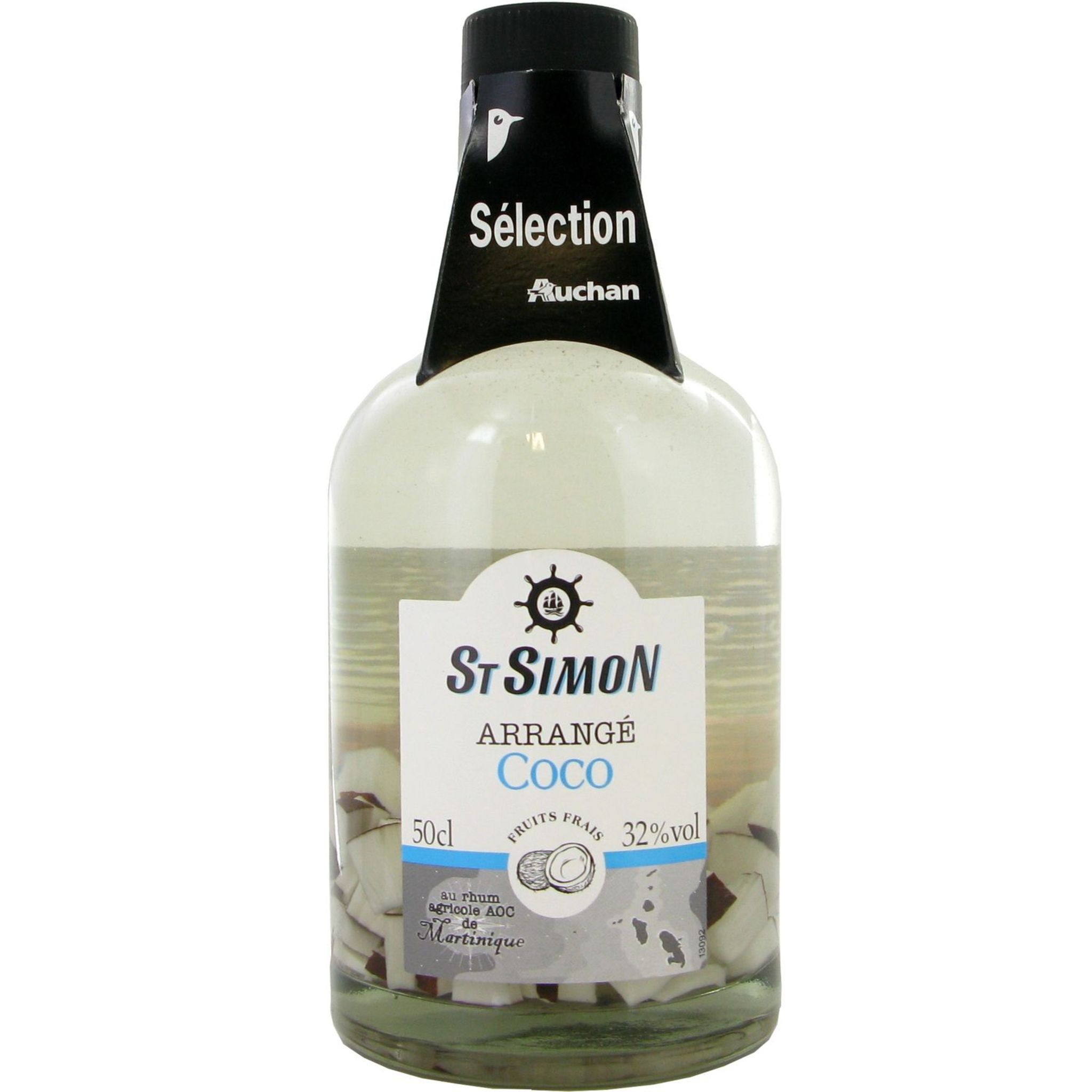 ST SIMON Boisson à base de rhum coco 32% 50cl pas cher - Auchan.fr