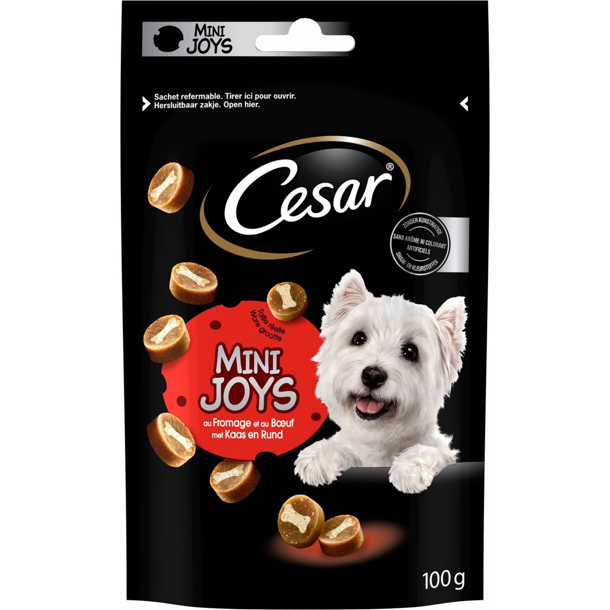 CESAR Cesar Friandises mini joys au fromage et boeuf pour chien 100g ...