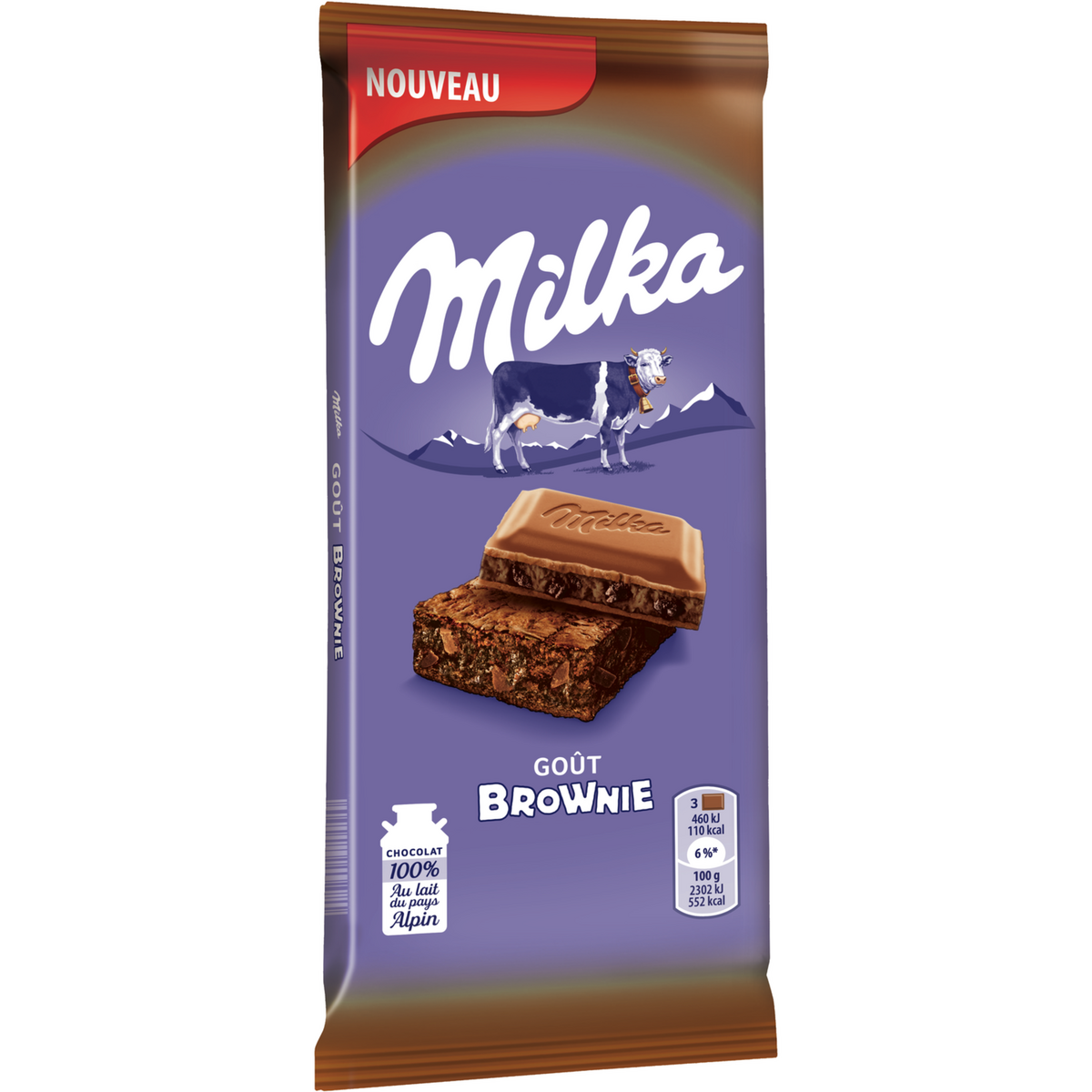 MILKA Tablette de chocolat goût brownie 2x100g pas cher - Auchan.fr