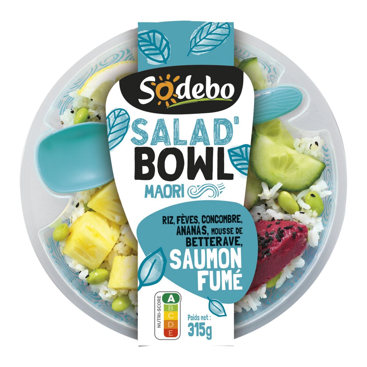 SODEBO Sodebo salade bowl maori au saumon 315g pas cher - Auchan.fr