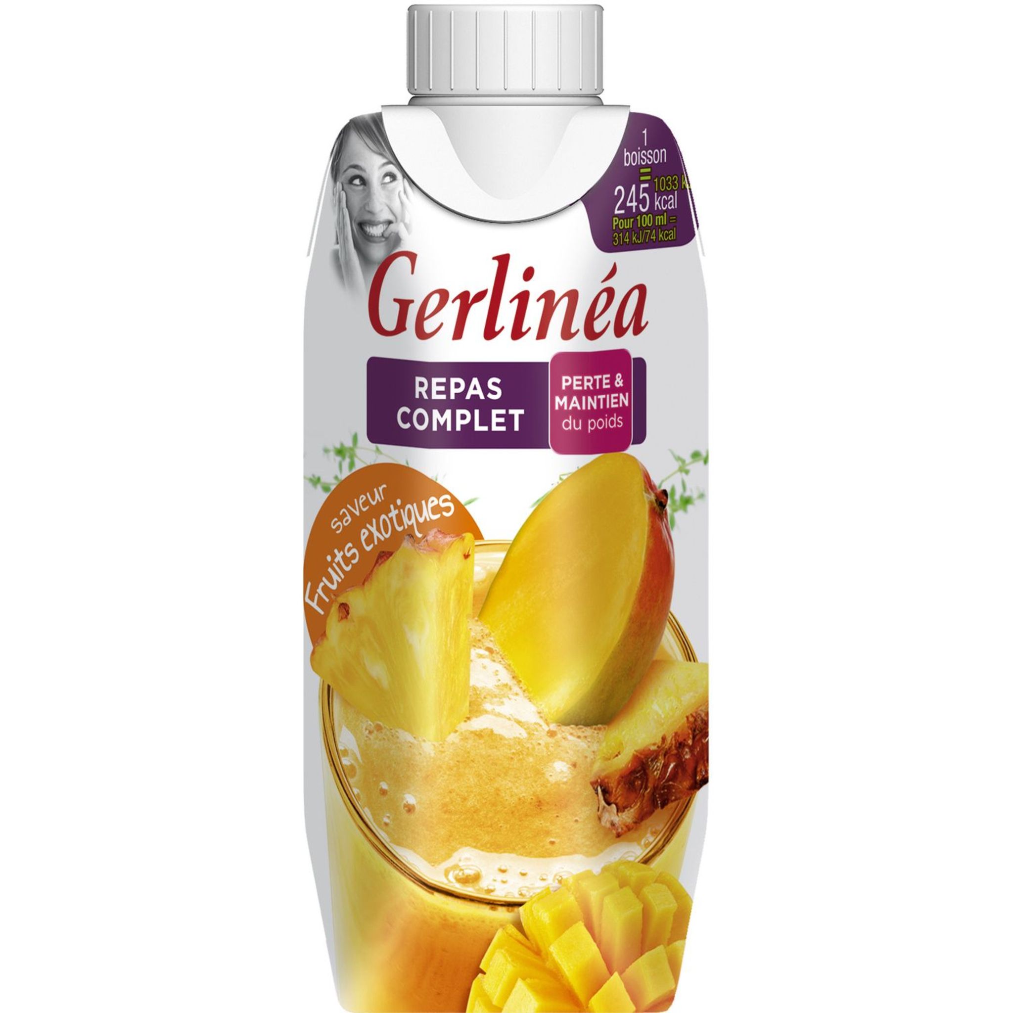 GERLINEA Gerlinéa repas à boire aux fruits exotiques 33cl pas cher ...