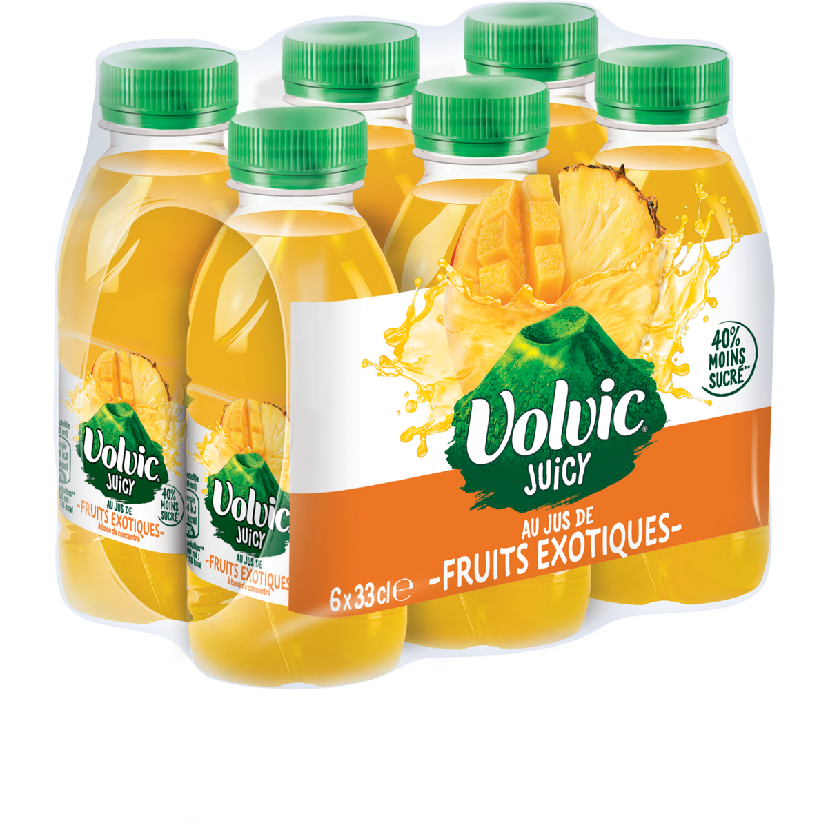 VOLVIC Volvic Juicy fruits exotiques 6x33cl pas cher - Auchan.fr