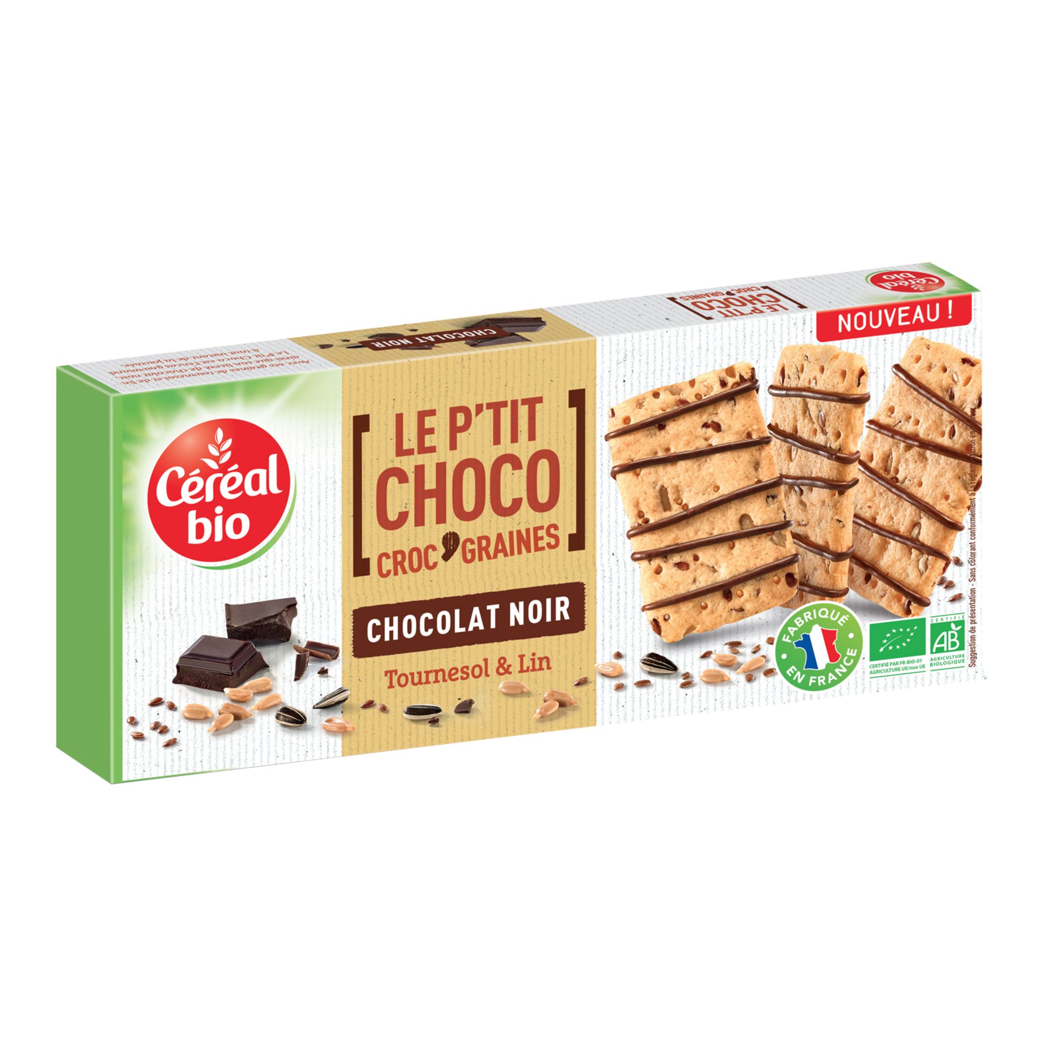 CEREAL BIO Céréal Bio biscuit le p'tit choco bio 120g pas cher - Auchan.fr