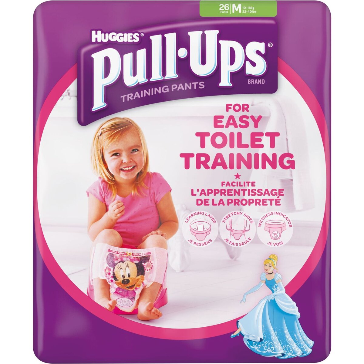 HUGGIES Huggies Pull-ups couches d'apprentissage fille taille M (14 ...