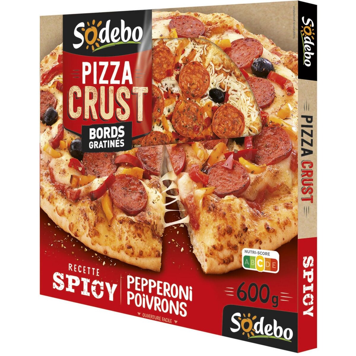 SODEBO Sodebo pizza crust spicy 600g pas cher - Auchan.fr
