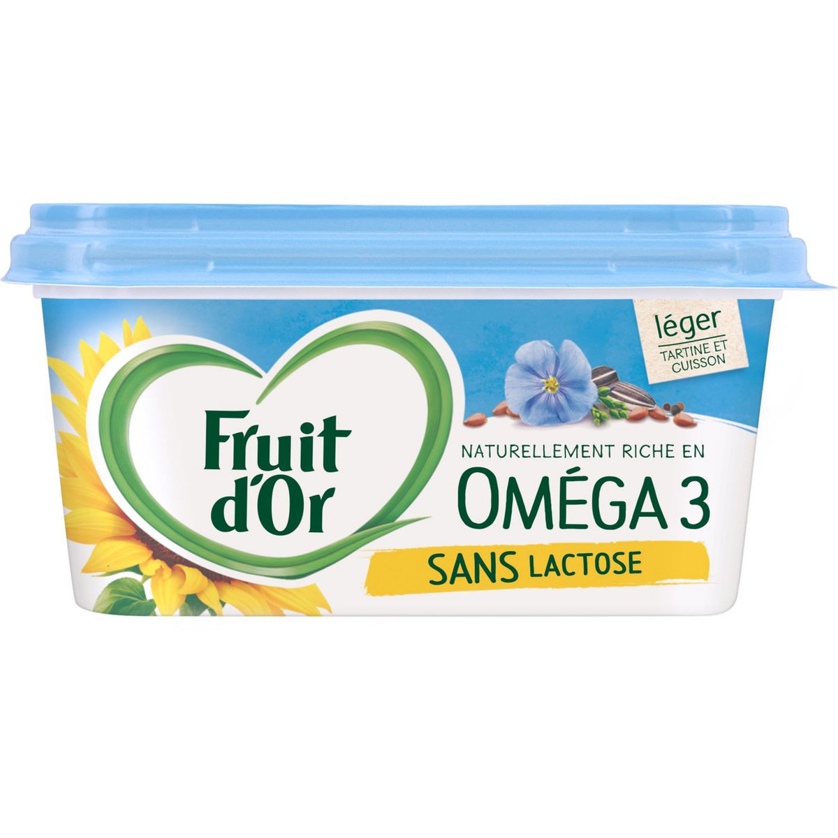 FRUIT D'OR Fruit d'or margarine oméga 3 leger & sans lactose doux 510g ...