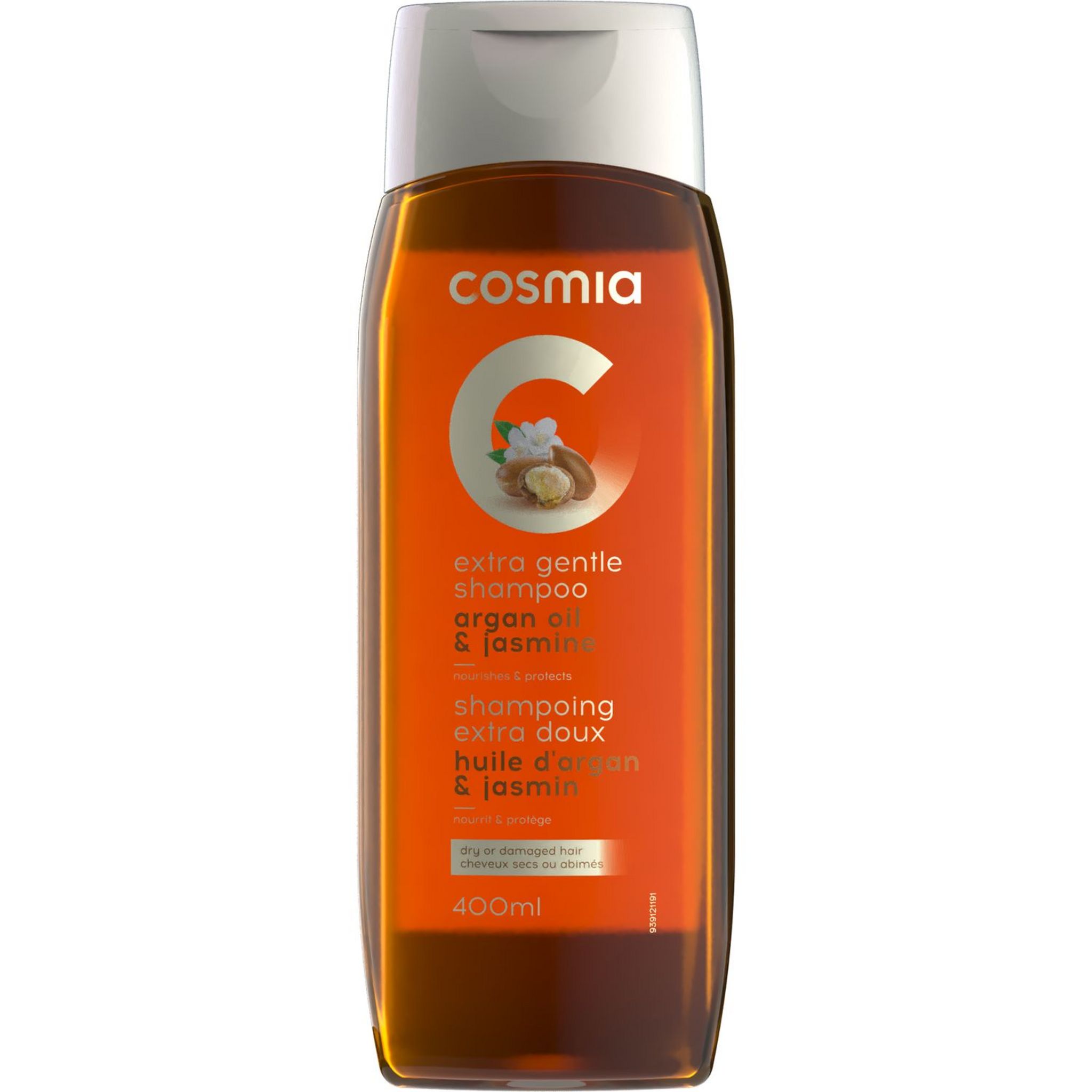 COSMIA Shampoing extra doux huile d'argan et jasmin cheveux secs ...