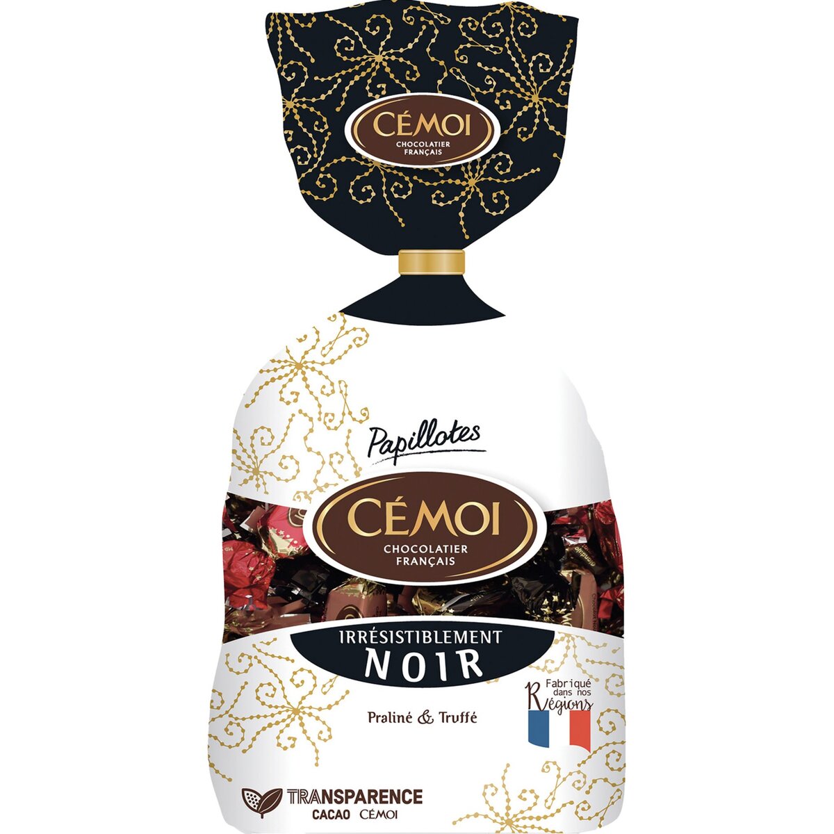 CEMOI Cémoi papillotes irrésistible chocolat noir sachet 380g pas cher ...