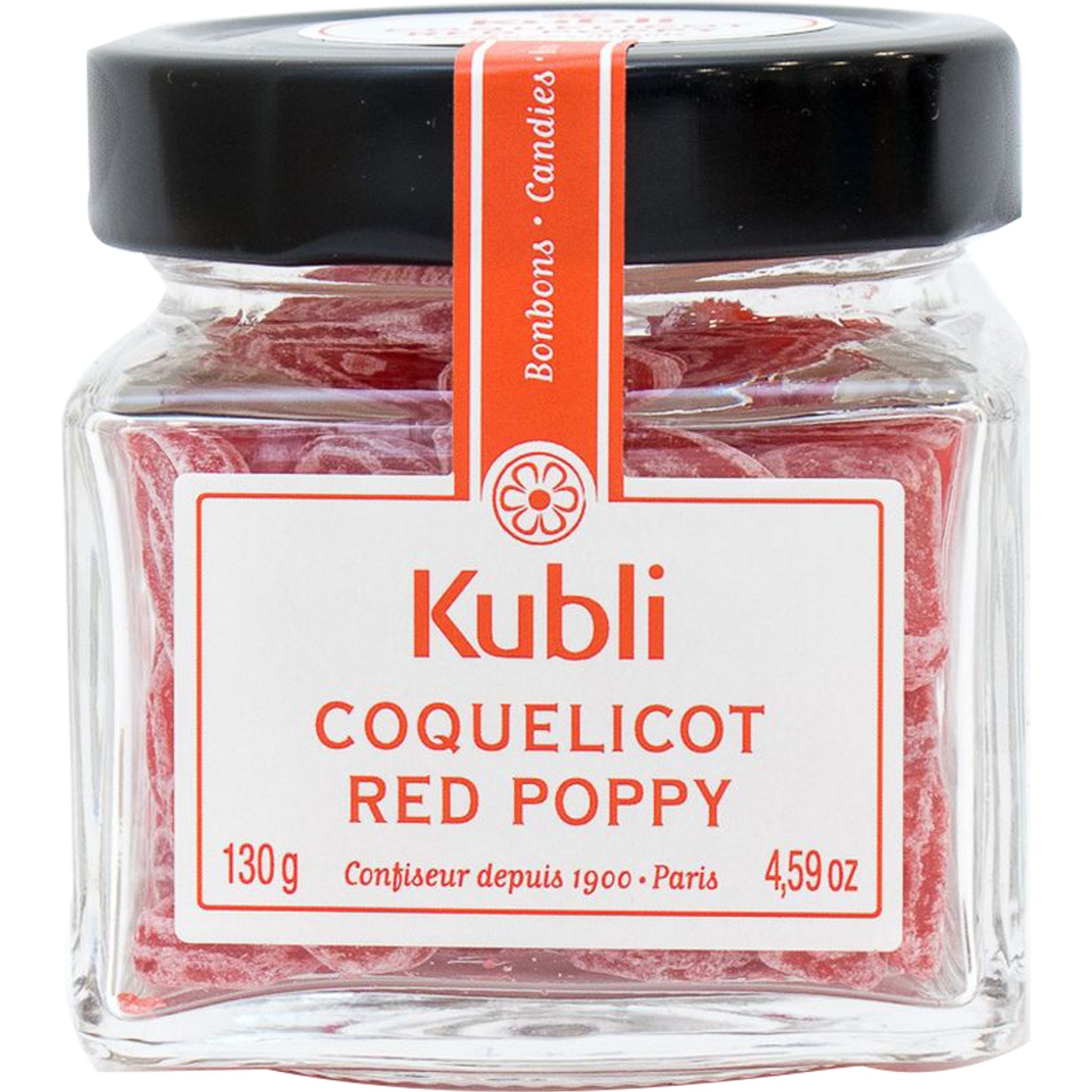 KUBLI Bonbons coquelicot red poppy 130g pas cher - Auchan.fr