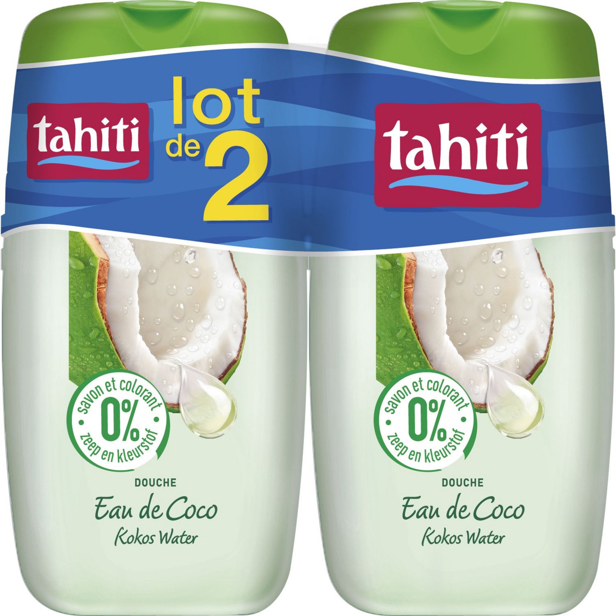 TAHITI Gel douche eau de coco 2x250ml pas cher - Auchan.fr