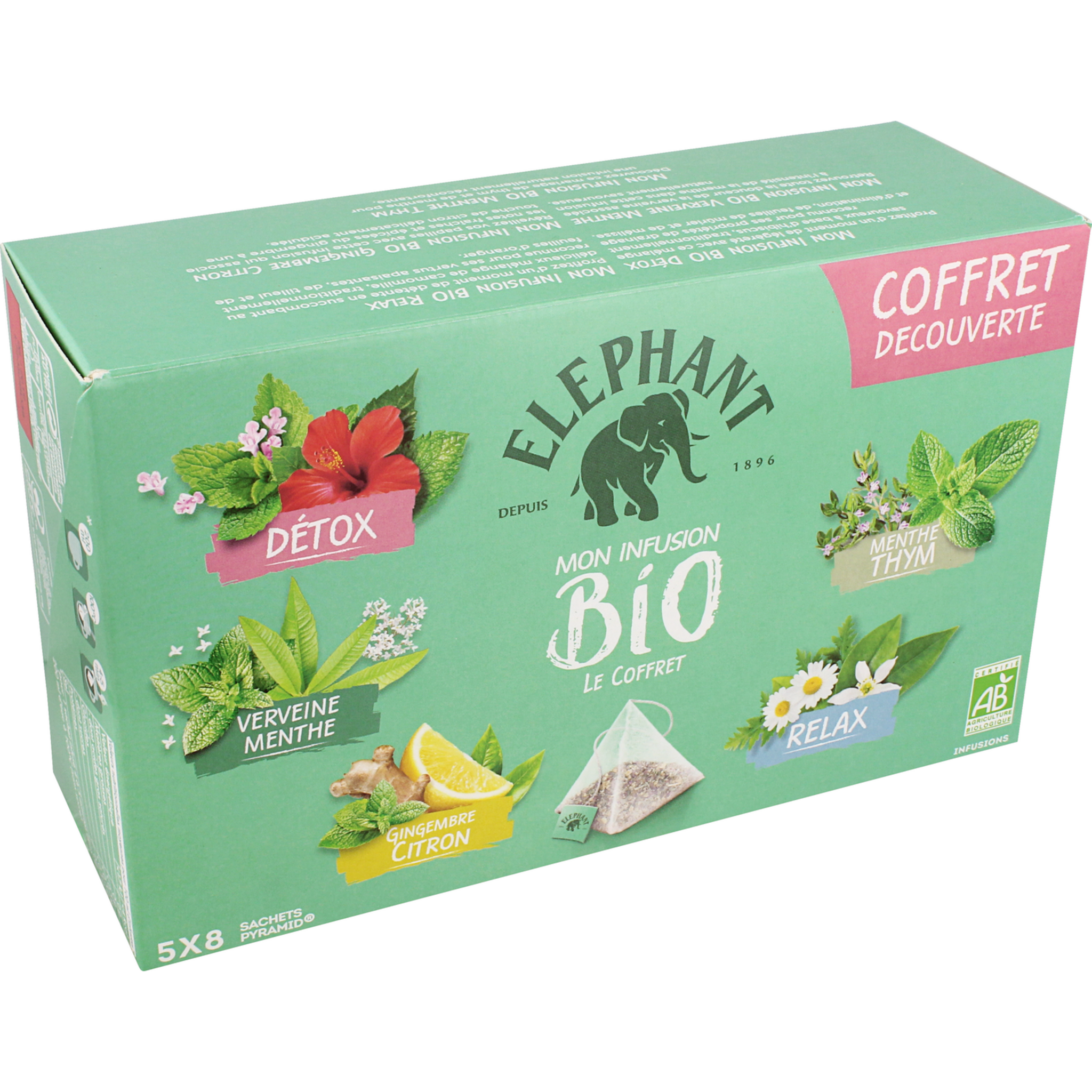 ELEPHANT Elephant infusion bio 58g pas cher - Auchan.fr