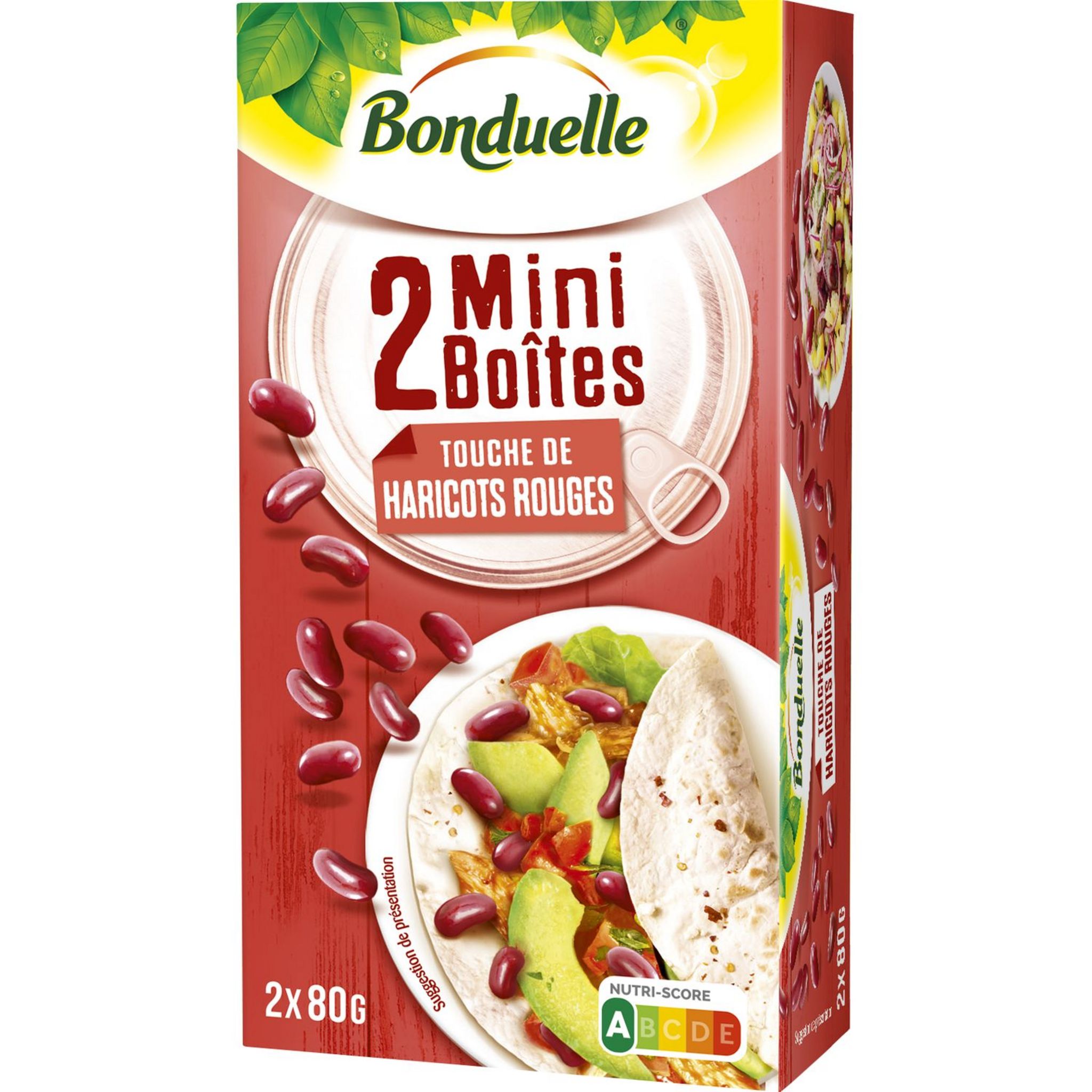 BONDUELLE Touche de haricots rouges 2x80g pas cher - Auchan.fr