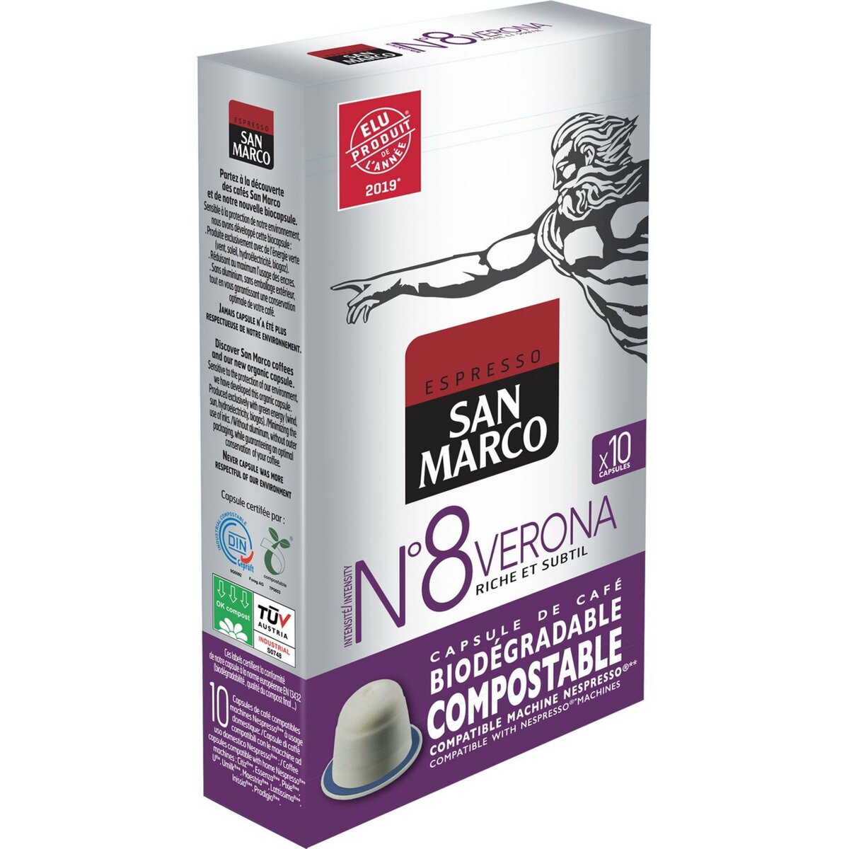 SAN MARCO San Marco verona capsule x10 -51g pas cher - Auchan.fr