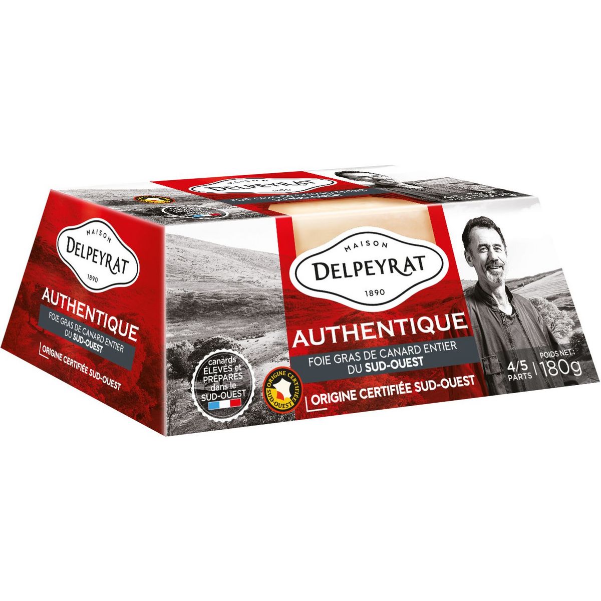 DELPEYRAT Foie gras de canard entier authentique du Sud-Ouest 180g pas ...
