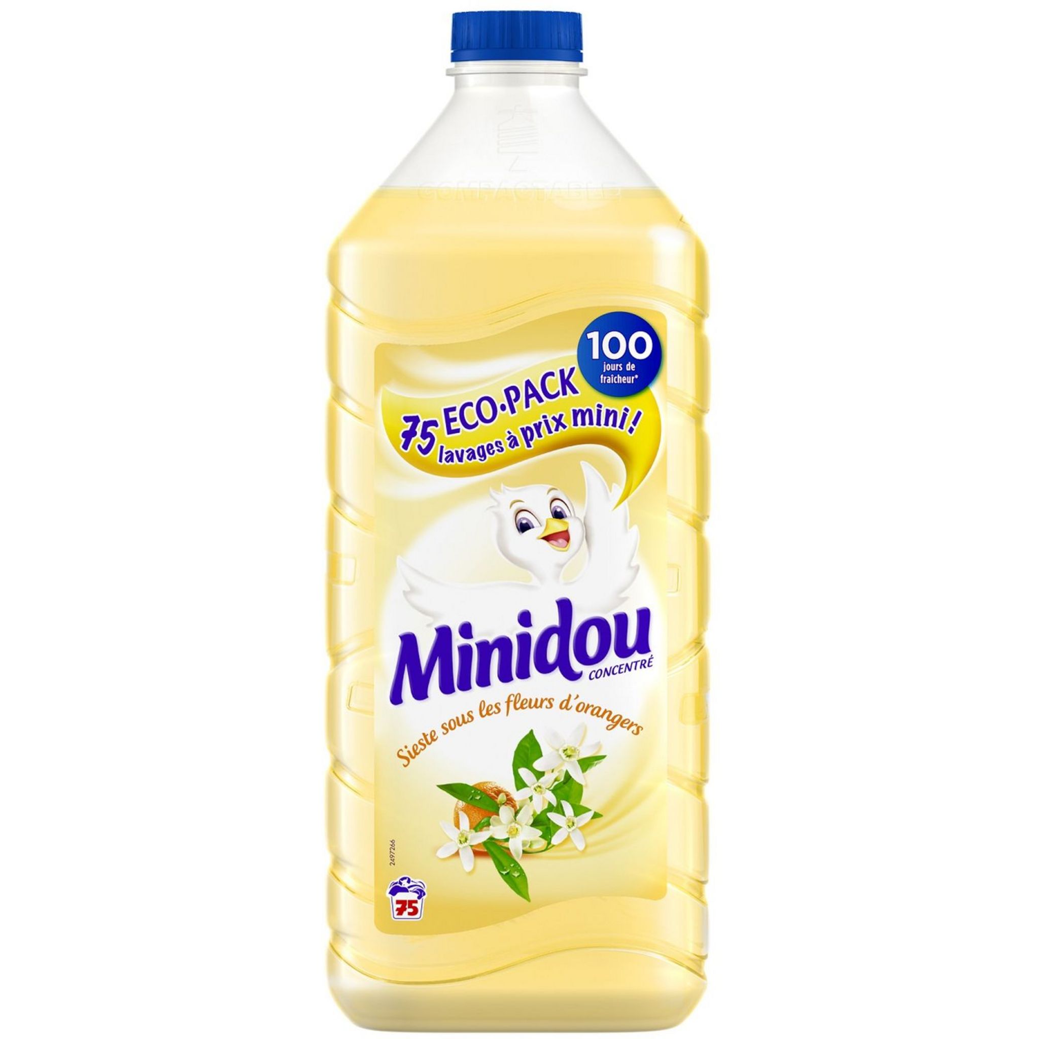 MINIDOU Assouplissant concentré fleurs d'oranger 75 lavages 1,875l pas ...