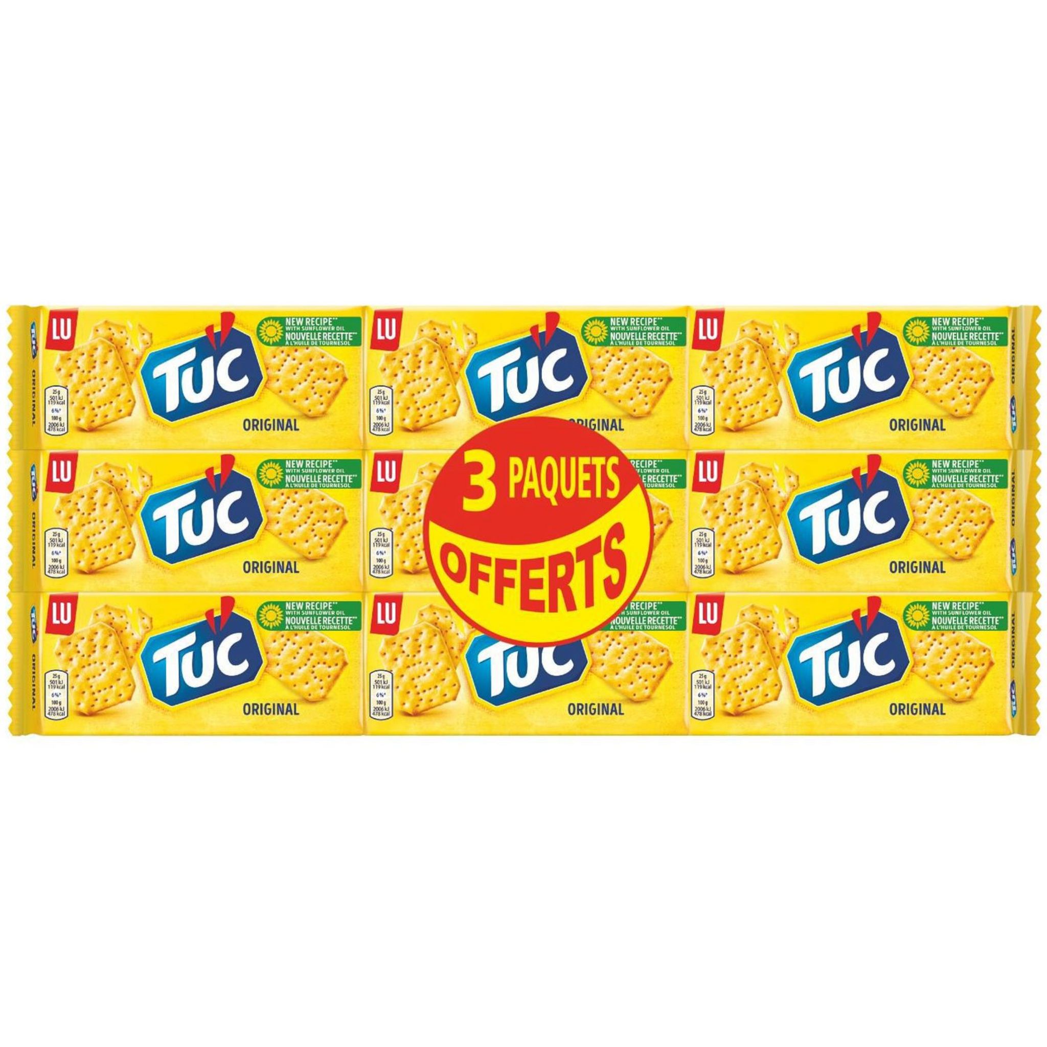 TUC Tuc salé 9x100g pas cher - Auchan.fr