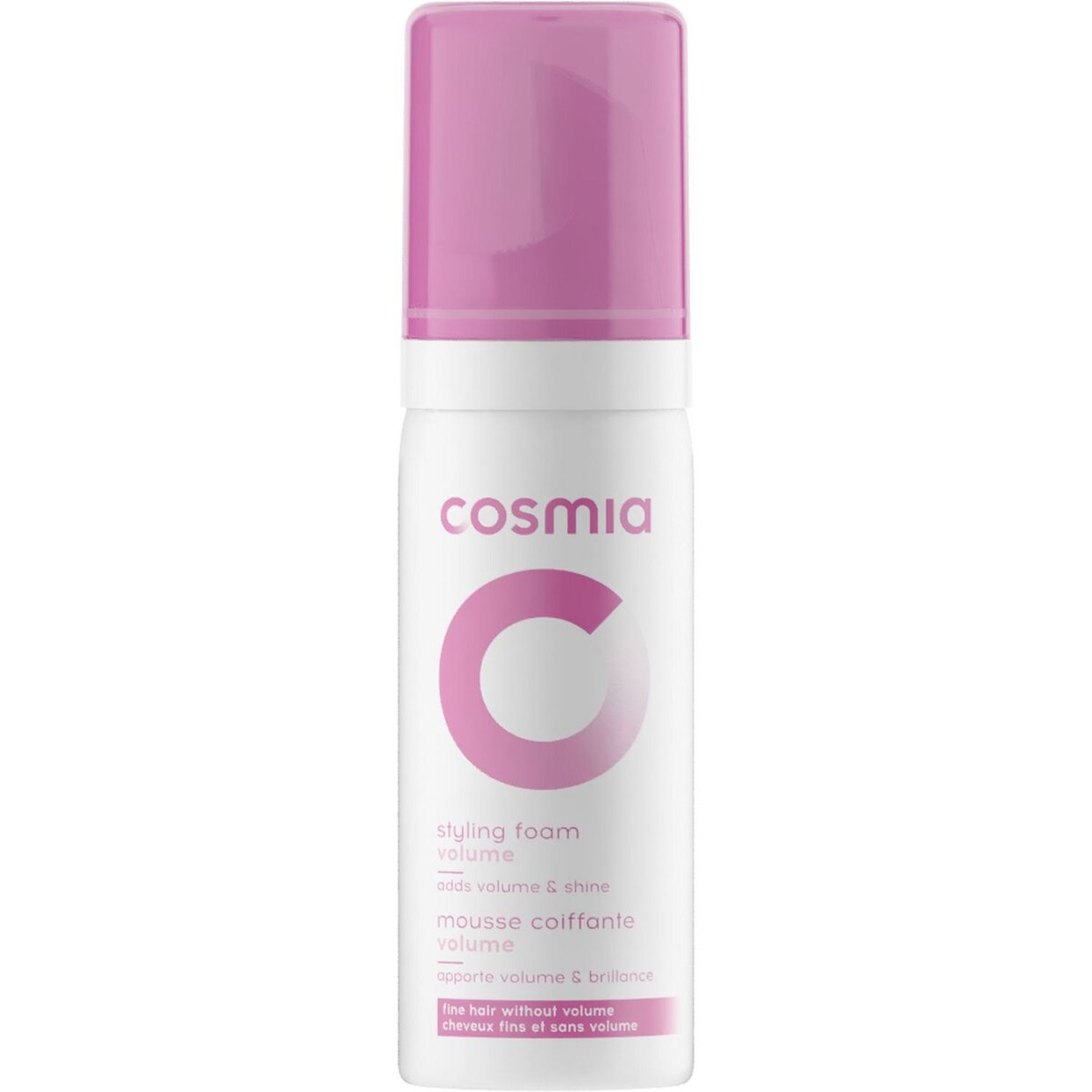COSMIA Mousse coiffante volume & brillance 50ml pas cher - Auchan.fr