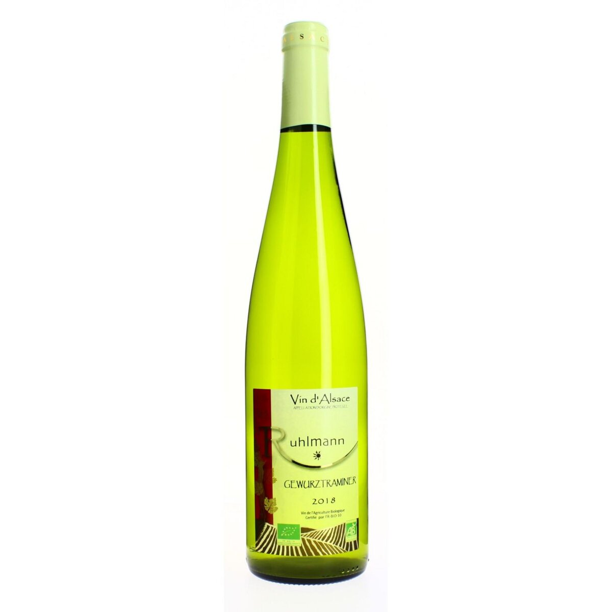 AOP Alsace Gewurztraminer bio Ruhlmann blanc 75cl pas cher - Auchan.fr