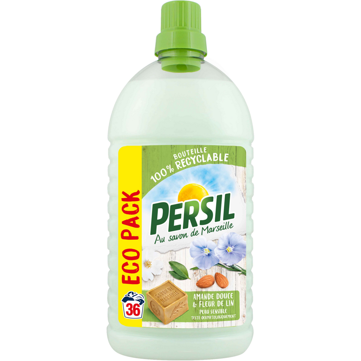 PERSIL Lessive liquide amande douce & fleur de lin peau sensible 36 ...