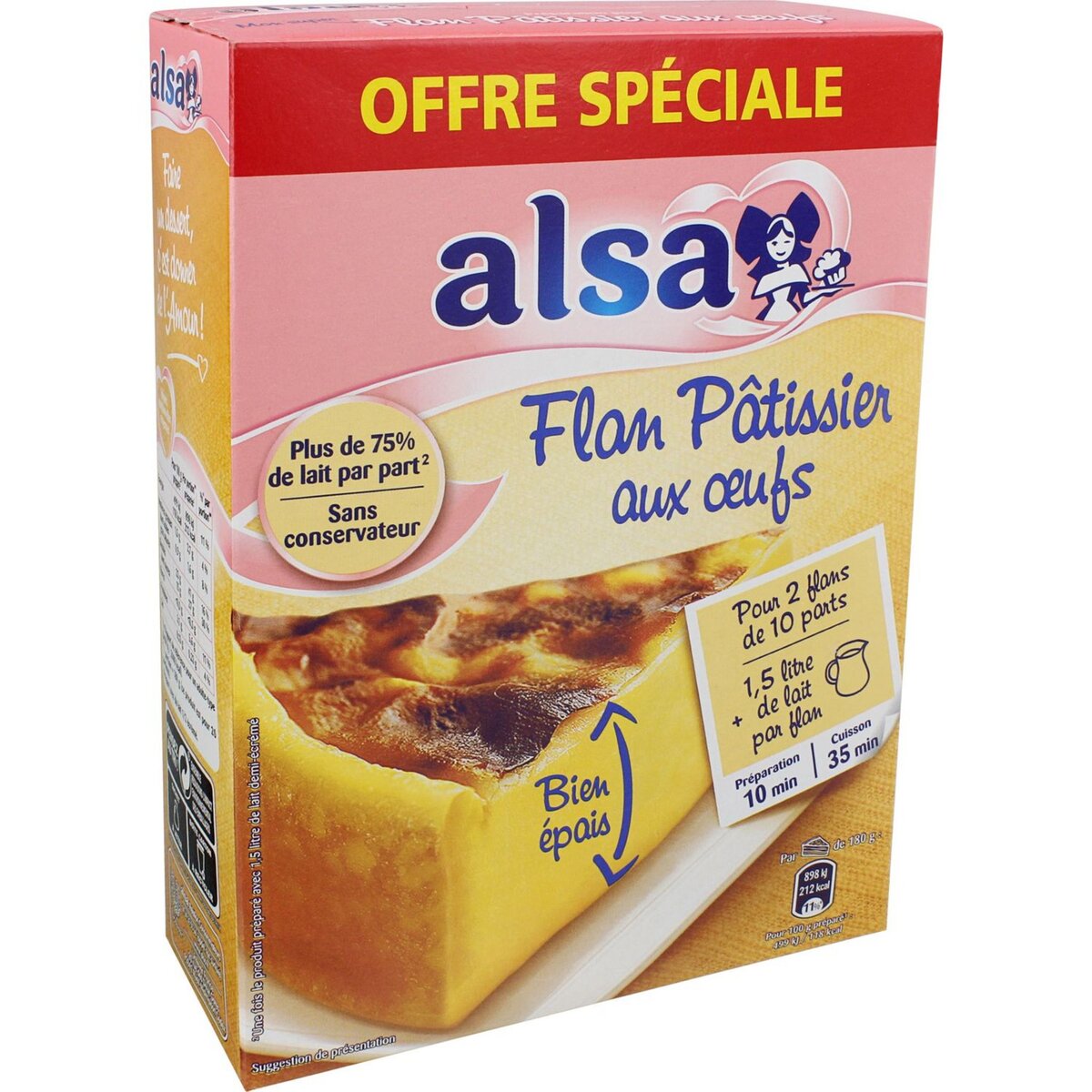ALSA Alsa flan pâtissier 2x360g offre économique pas cher - Auchan.fr