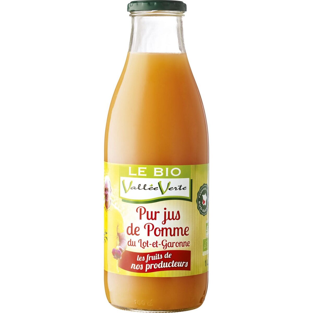 VALLEE VERTE Pur jus de pomme bio 1l pas cher - Auchan.fr