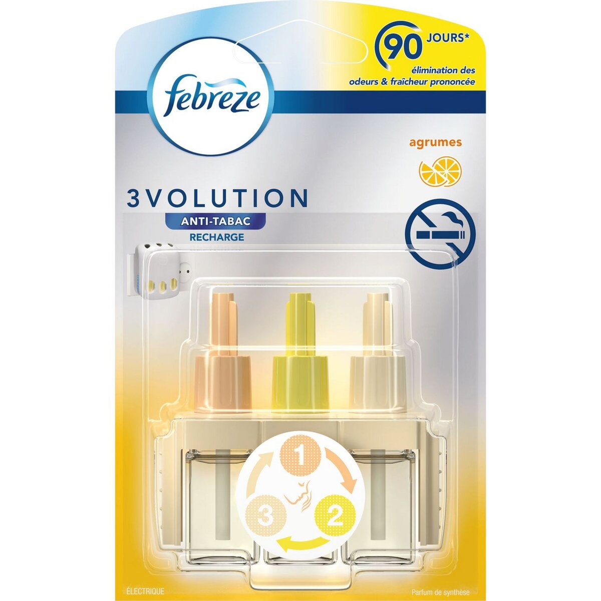 FEBREZE Febreze 3vol recharge électrique anti tabac x1 pas cher - Auchan.fr