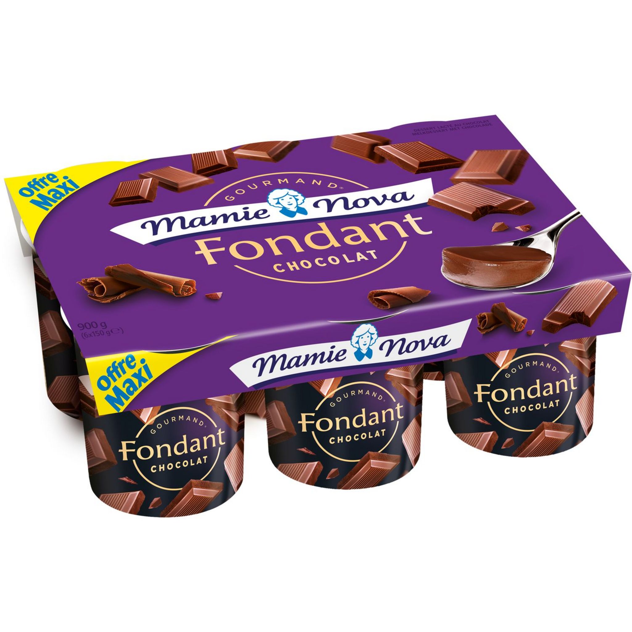 MAMIE NOVA Dessert fondant au chocolat 6x150g pas cher - Auchan.fr