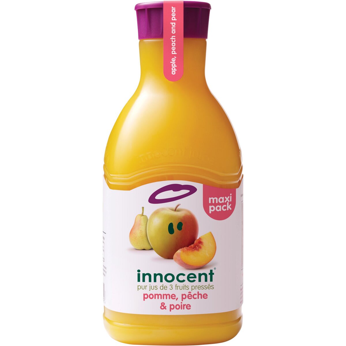 INNOCENT Pur jus 3 fruits pressés pommes pêches poires 1,5L pas cher ...