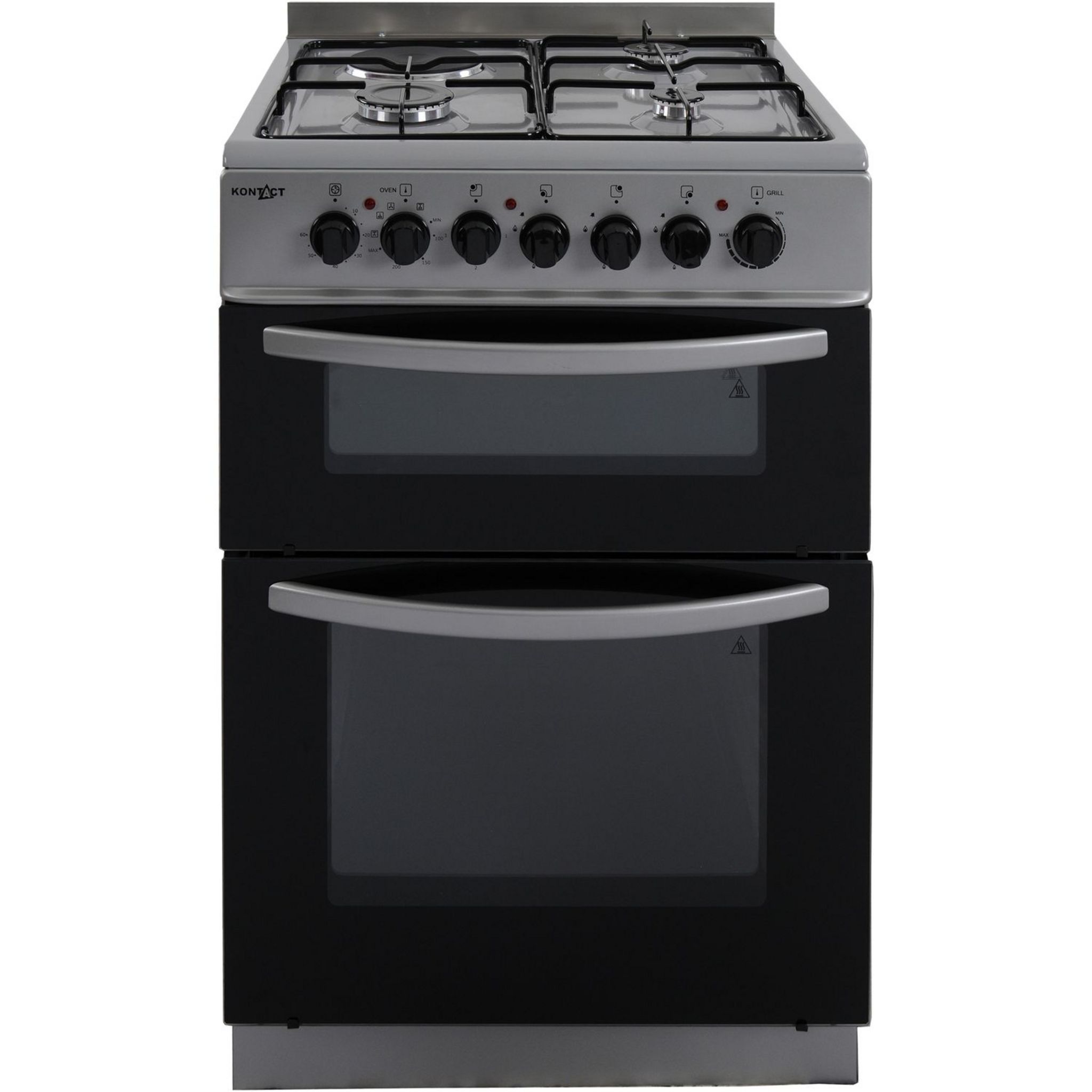 TRIOMPH Cuisinière mixte KEM606DFS, 60 cm, 3 foyers à gaz, 1 foyer ...