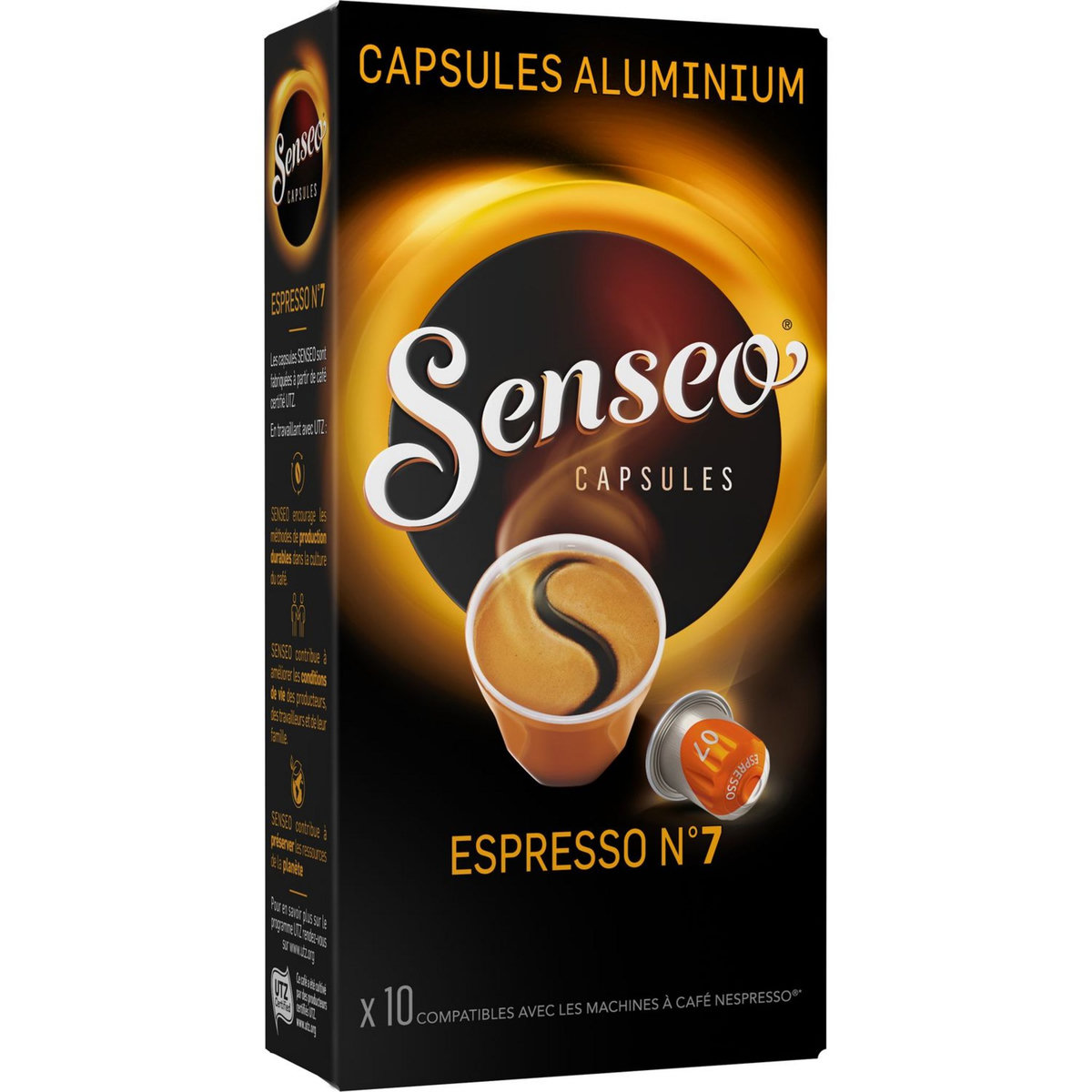 SENSEO Capsules de café espresso n°7 compatibles Nespresso 10 capsules ...