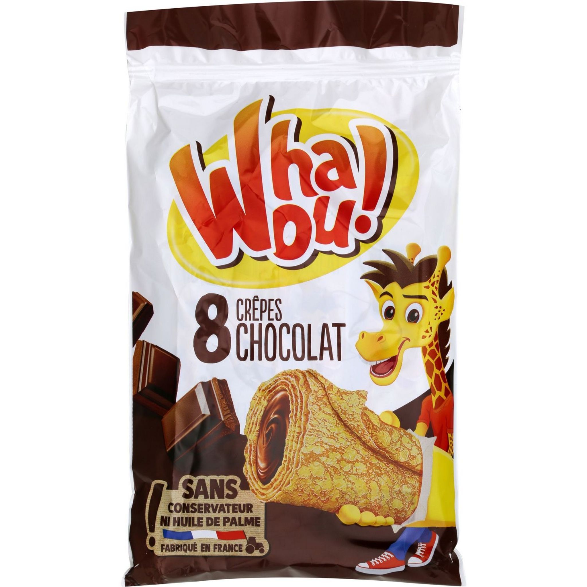 WHAOU Crêpes fourrées au chocolat sans conservateur, sachets ...