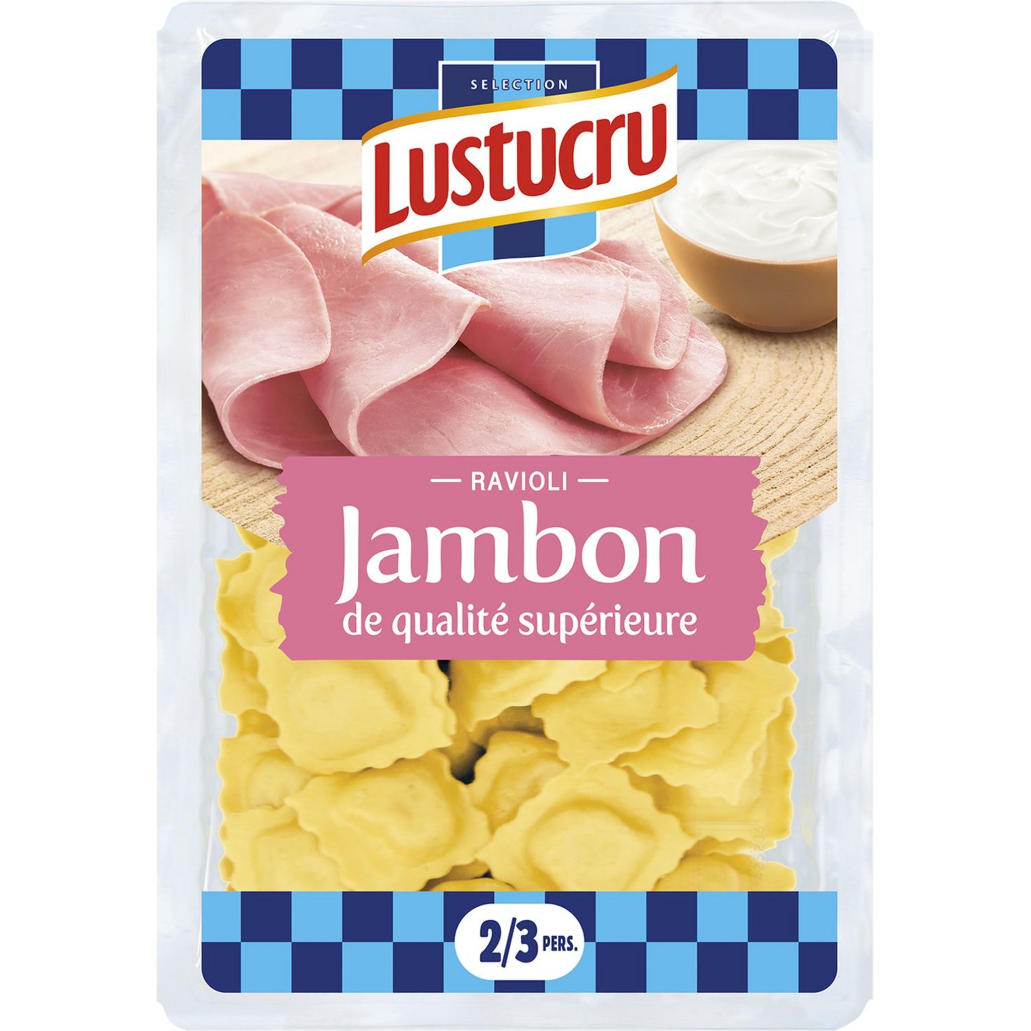 LUSTUCRU Ravioli au jambon 2-3 portions 300g pas cher - Auchan.fr