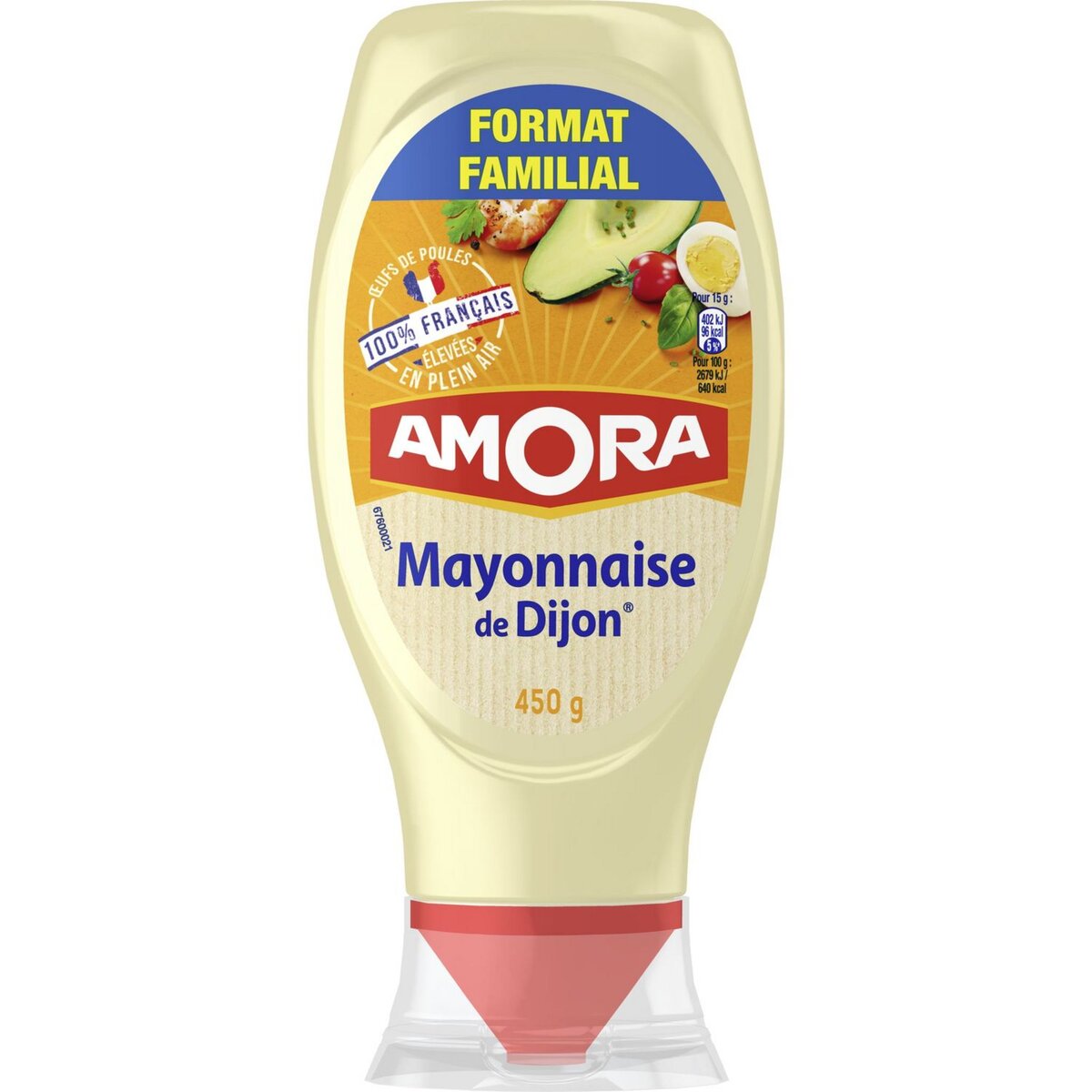 AMORA Mayonnaise de Dijon nature 450g pas cher - Auchan.fr