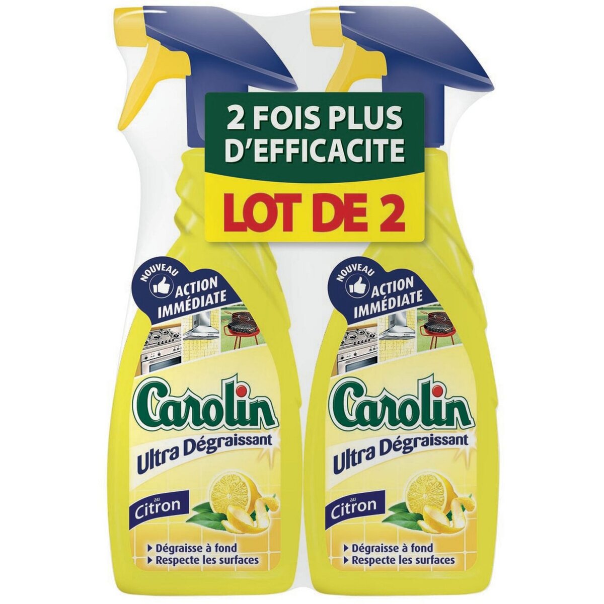 CAROLIN CAROLIN Ultra dégraissant au Citron pas cher - Auchan.fr