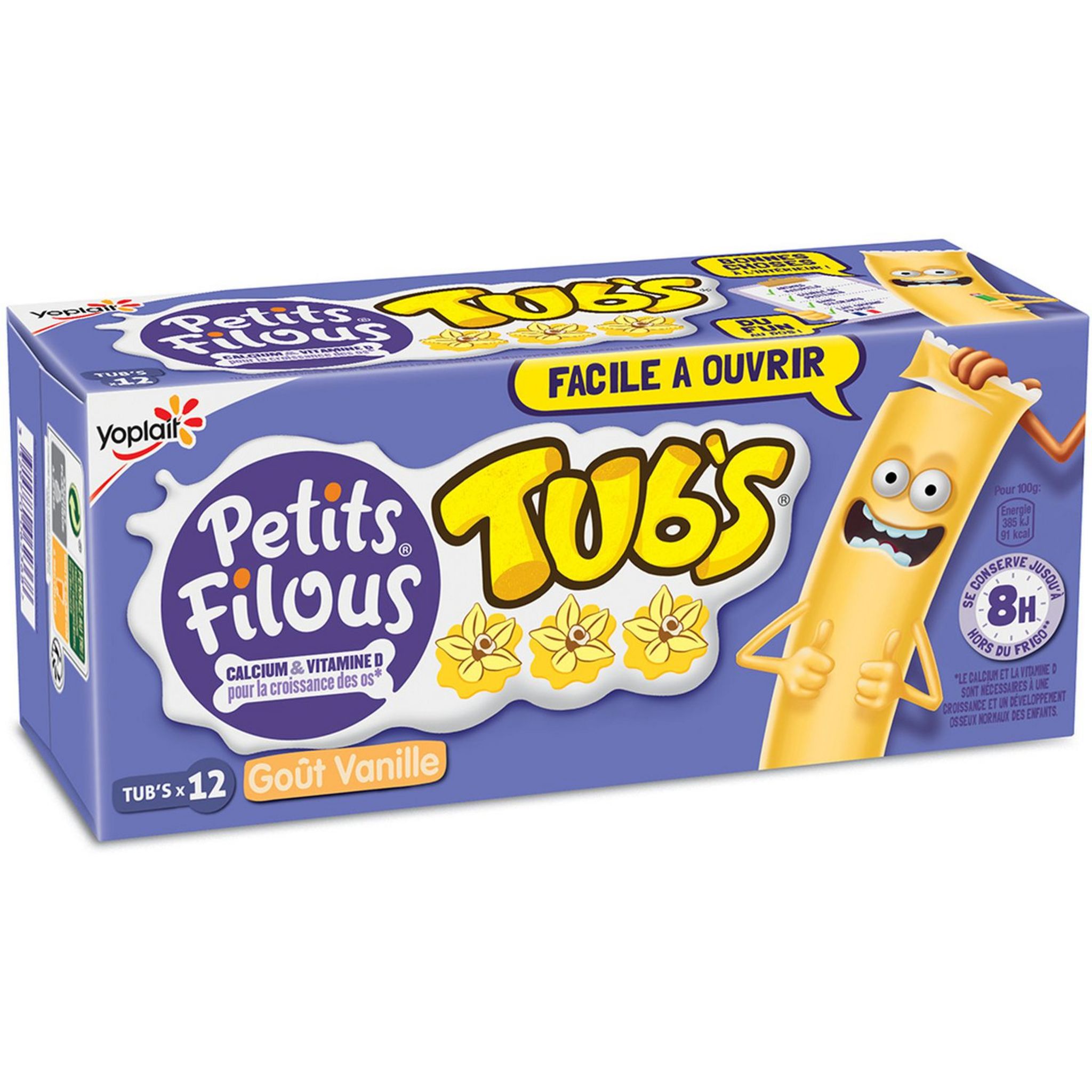 PETITS FILOUS Petits Filous tubs vanille 12x37g pas cher - Auchan.fr