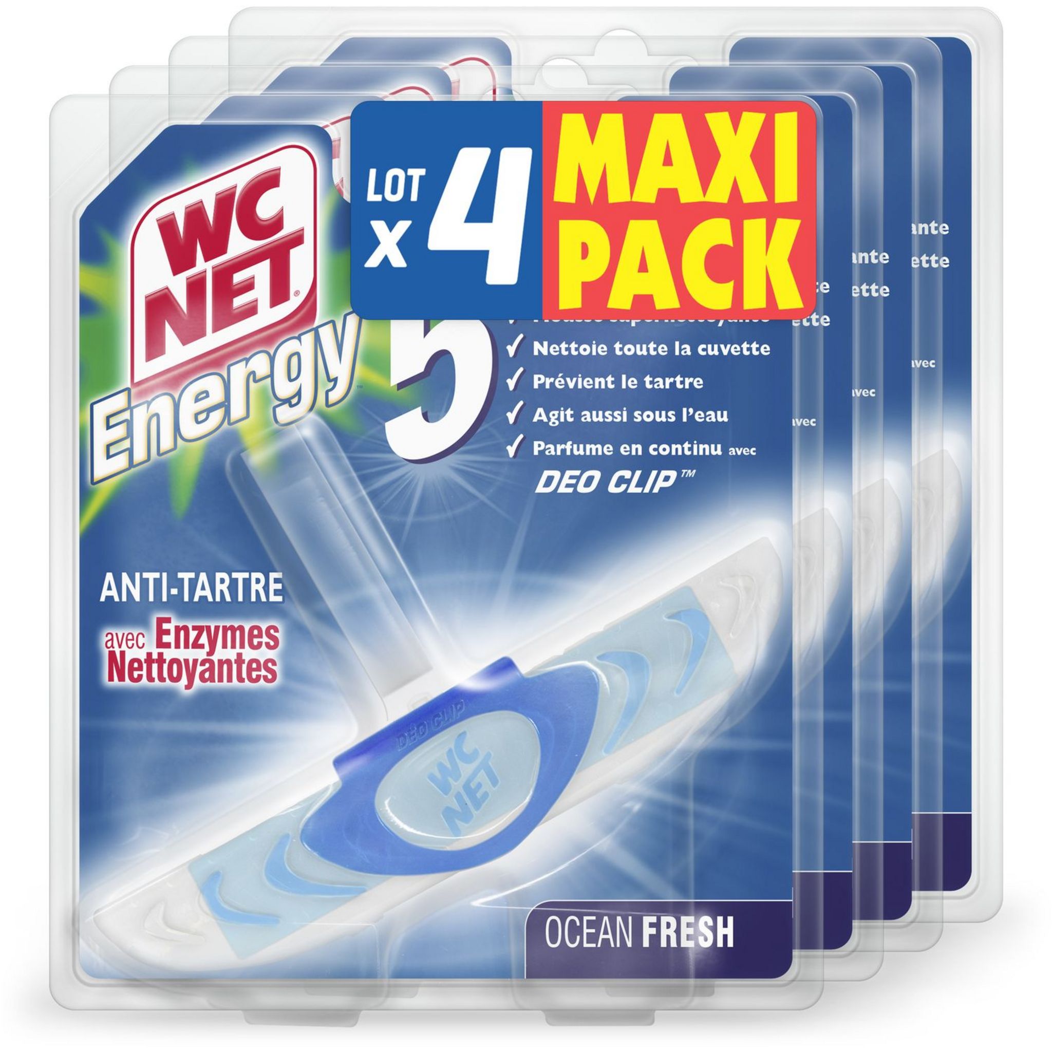 WC NET WC Net energy bloc ocean fresh x4 pas cher - Auchan.fr