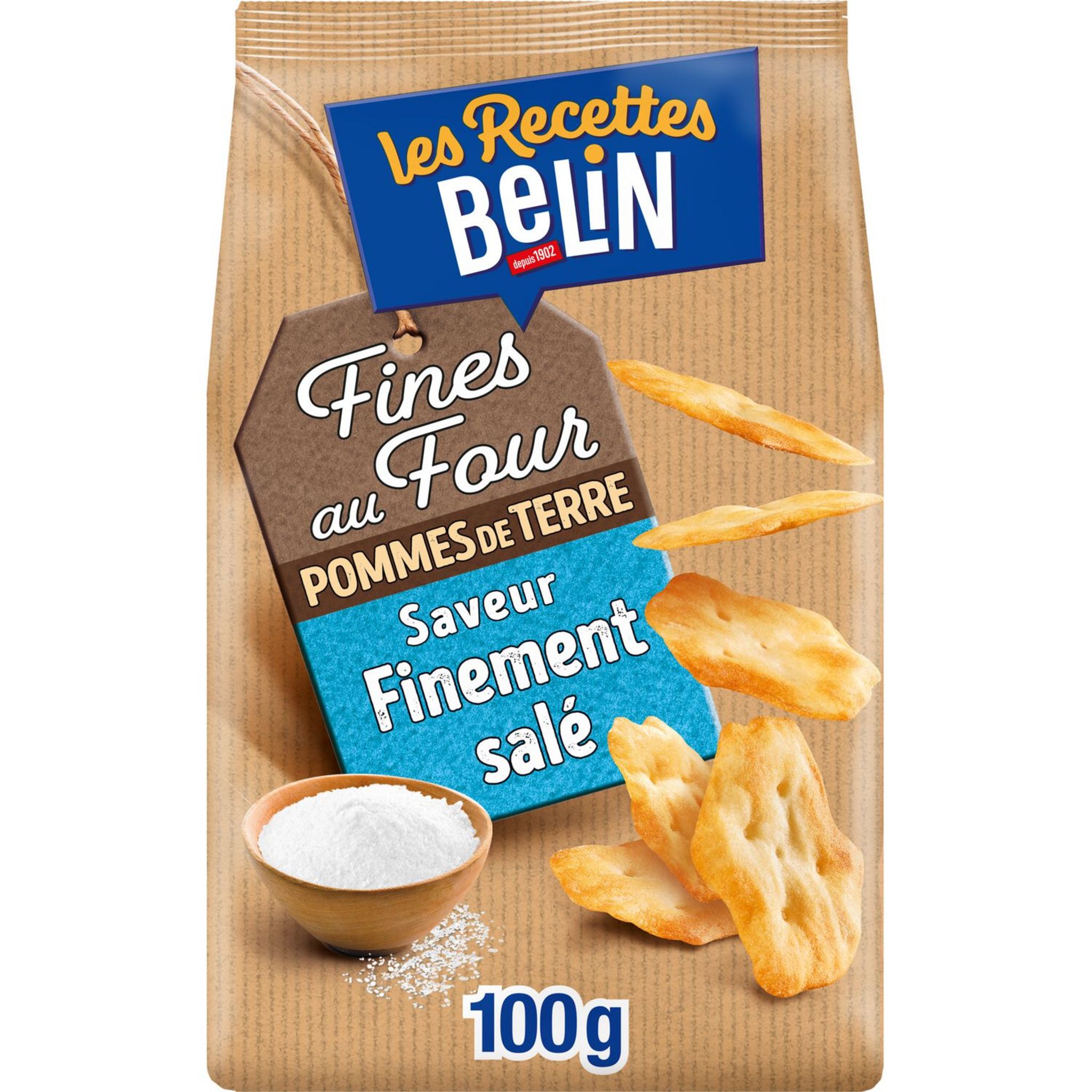 BELIN Fines au four aux pommes de terre finement salé 100g pas cher ...