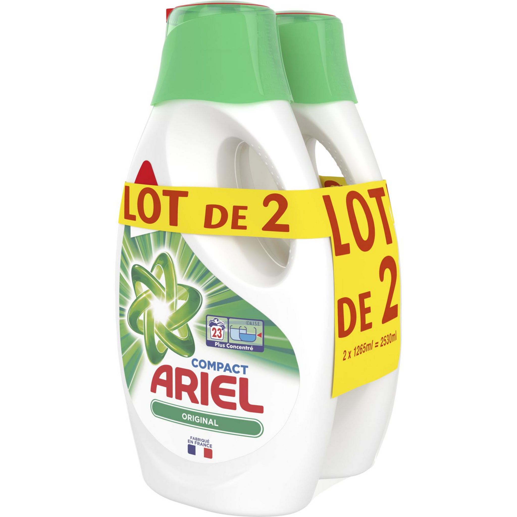 ARIEL Ariel Lessive liquide original 23 lavages 1,265l 23 lavages 1 ...