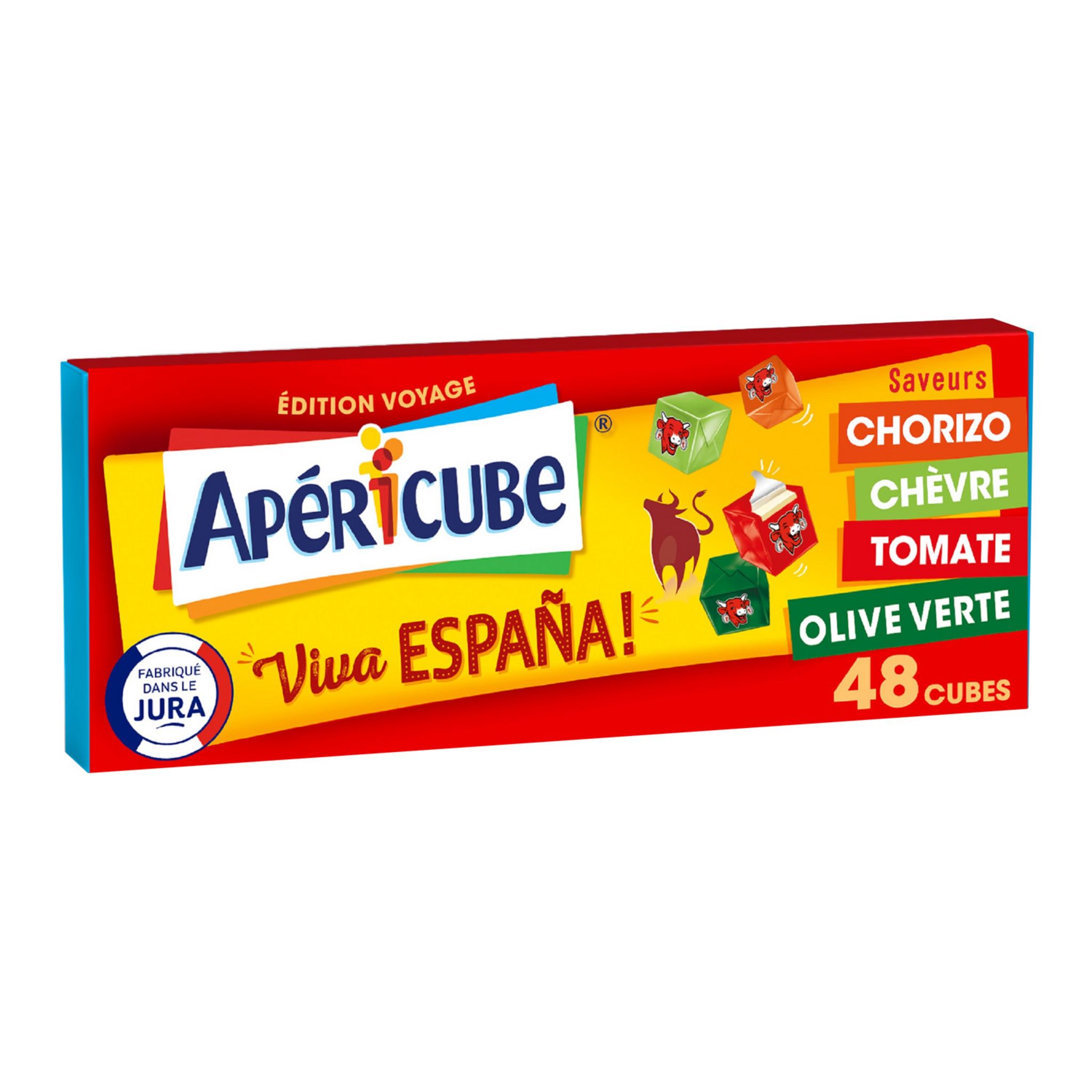 APERICUBE Cubes de fromage apéritif Viva Espana 48 cubes 250g pas cher ...