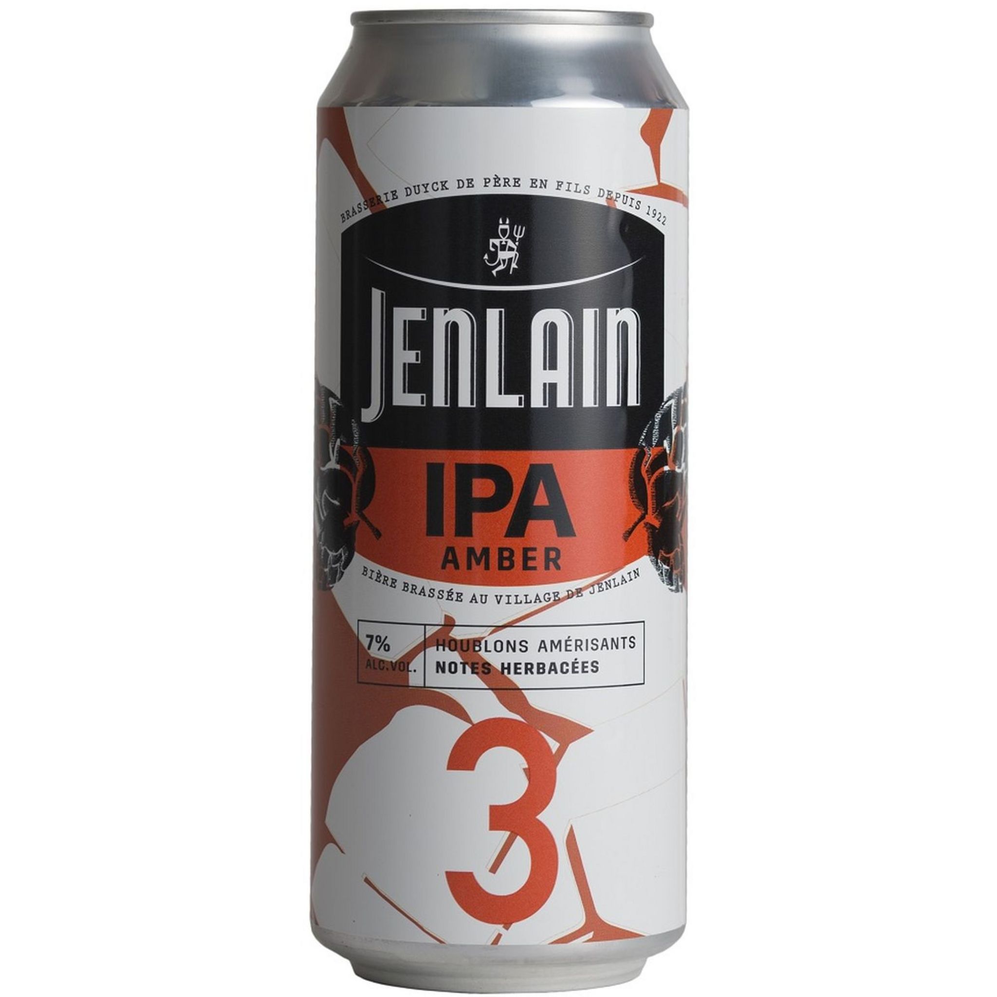 JENLAIN Bière de garde blonde amber IPA 7% boîte 50cl pas cher - Auchan.fr