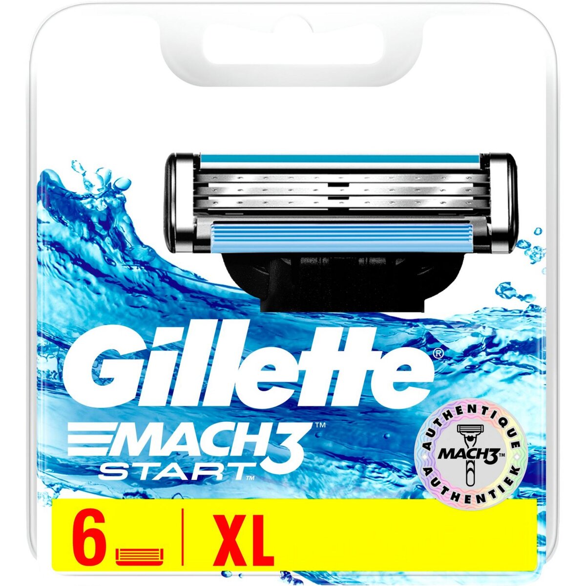 GILLETTE Mach3 Start recharge lames de rasoir 6 recharges pas cher ...