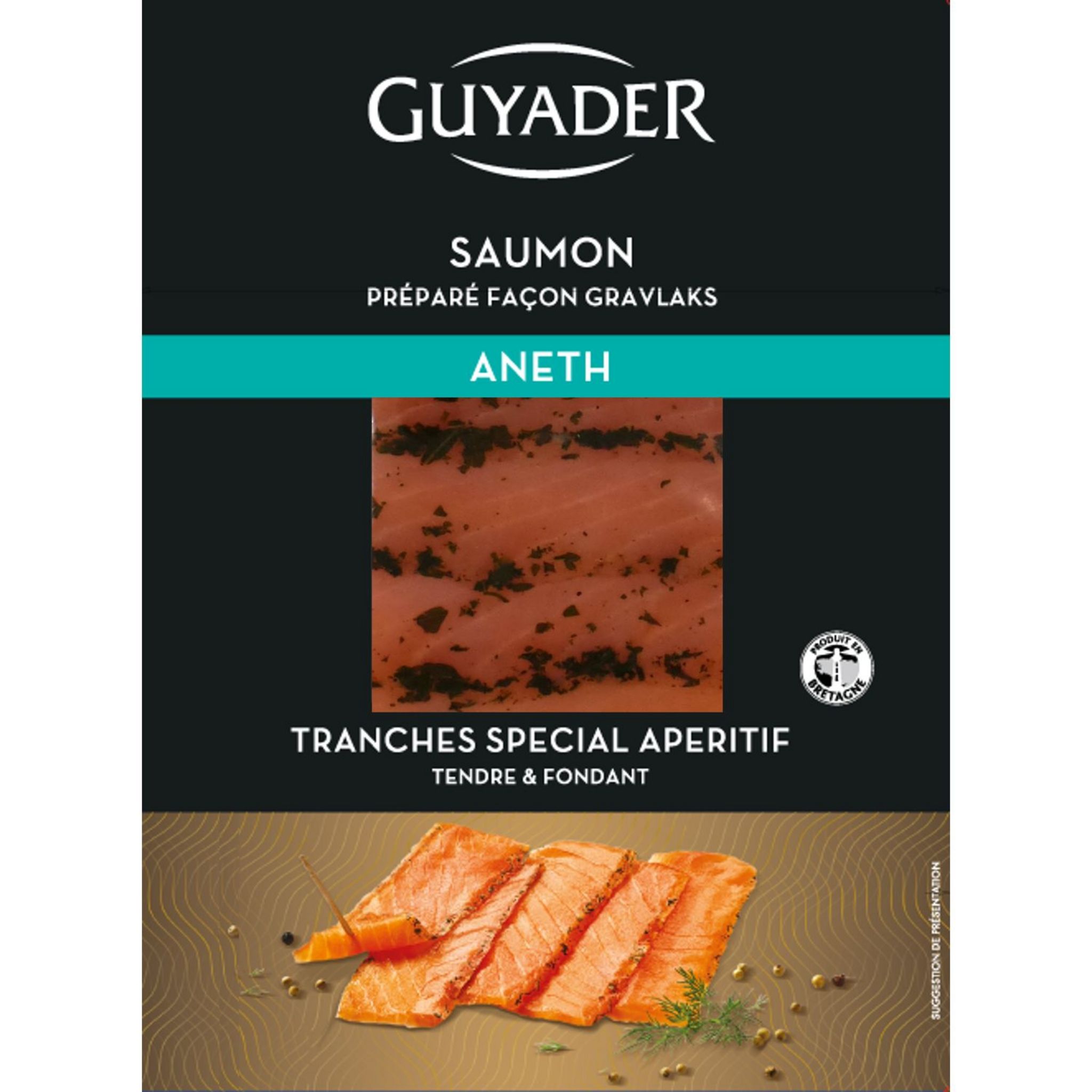 GUYADER Guyader saumon fumé Gravlak Norvège x8 -100g pas cher - Auchan.fr