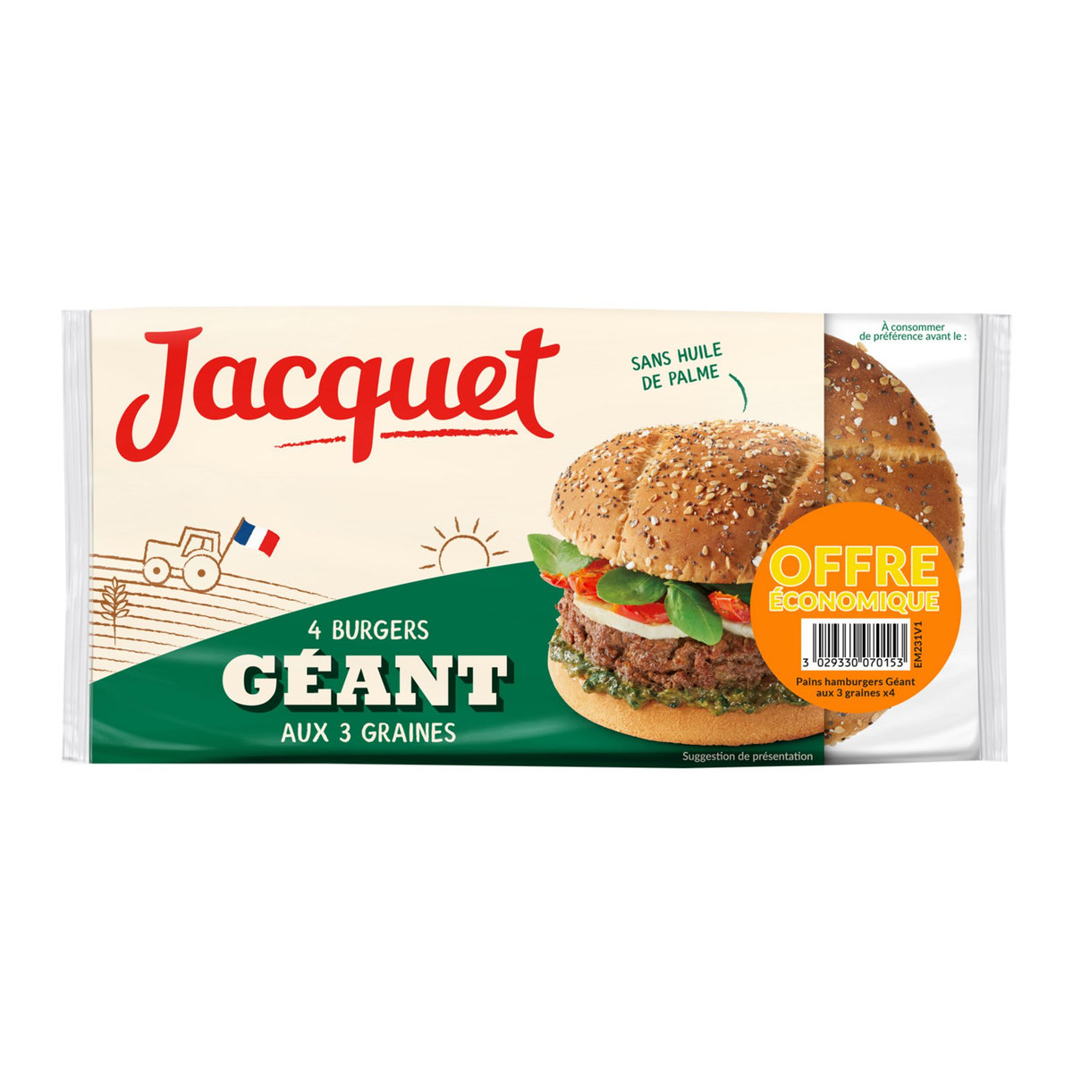 JACQUET Un gourmand topping aux graines, et des pains spéciaux Jacquet ...