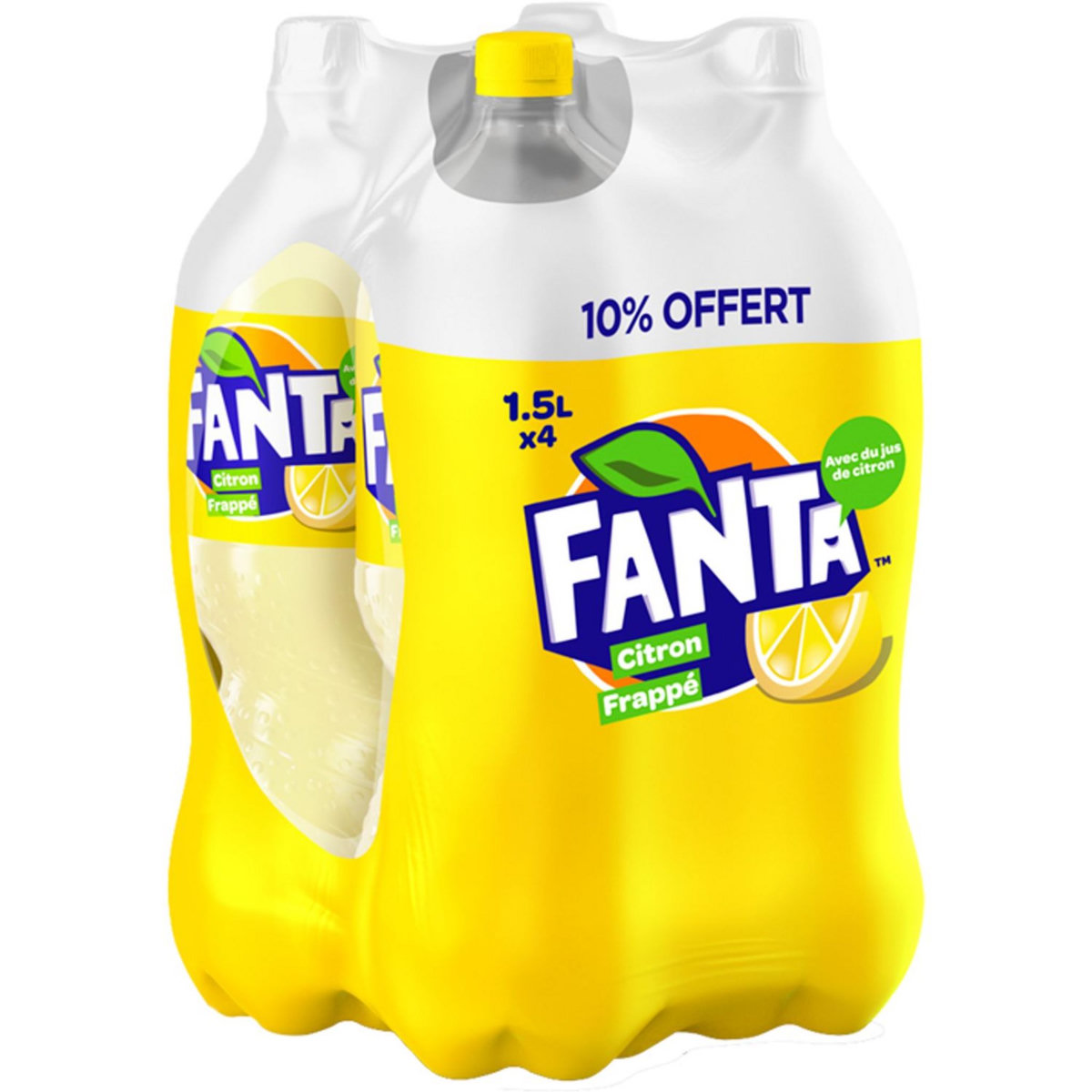 FANTA Fanta citron 4x1,5l dont 10% offert pas cher - Auchan.fr